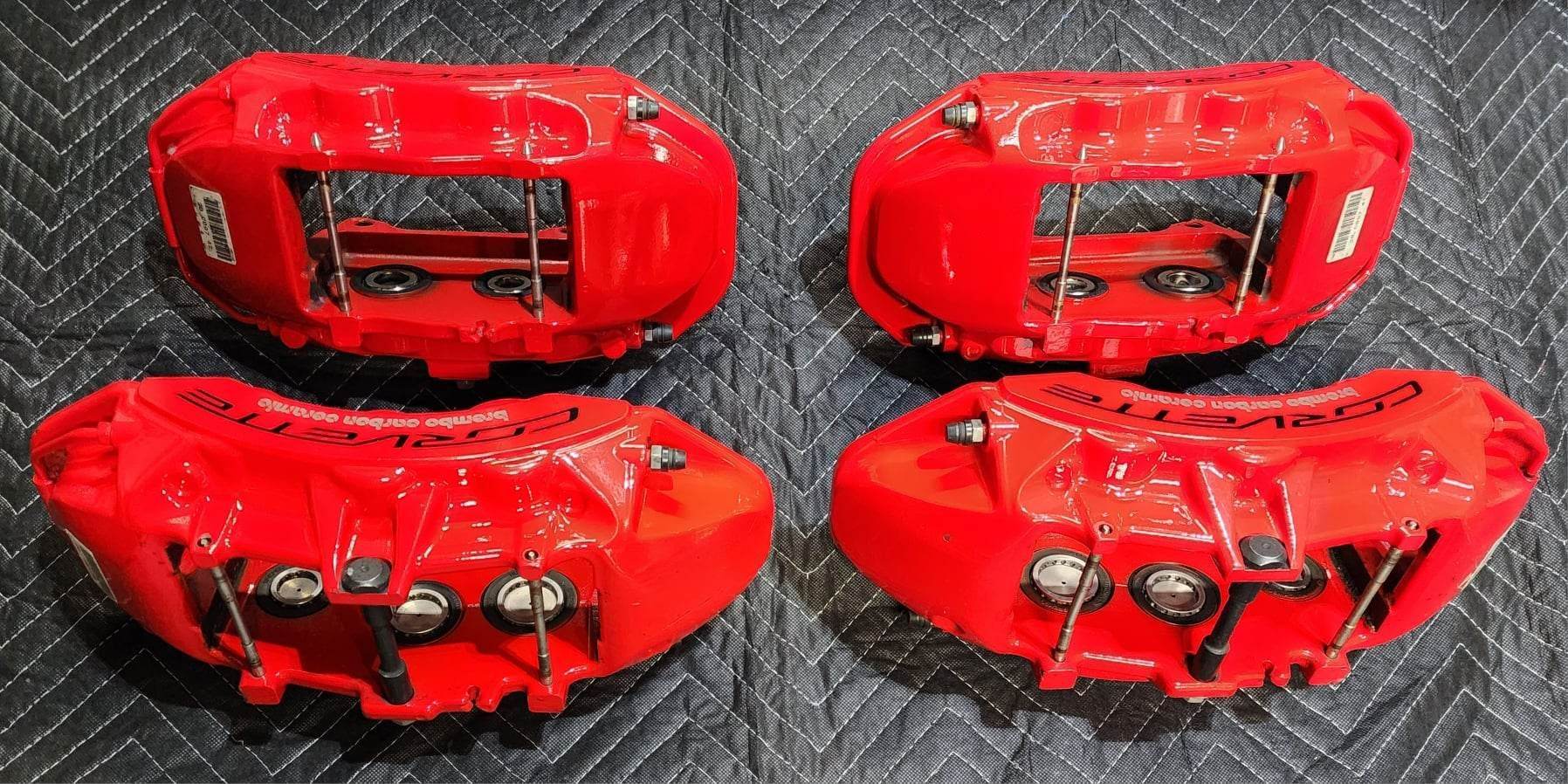 FS (For Sale) Carbon Ceramic Brake Caliper Set Front Rear Z07 Corvette ...