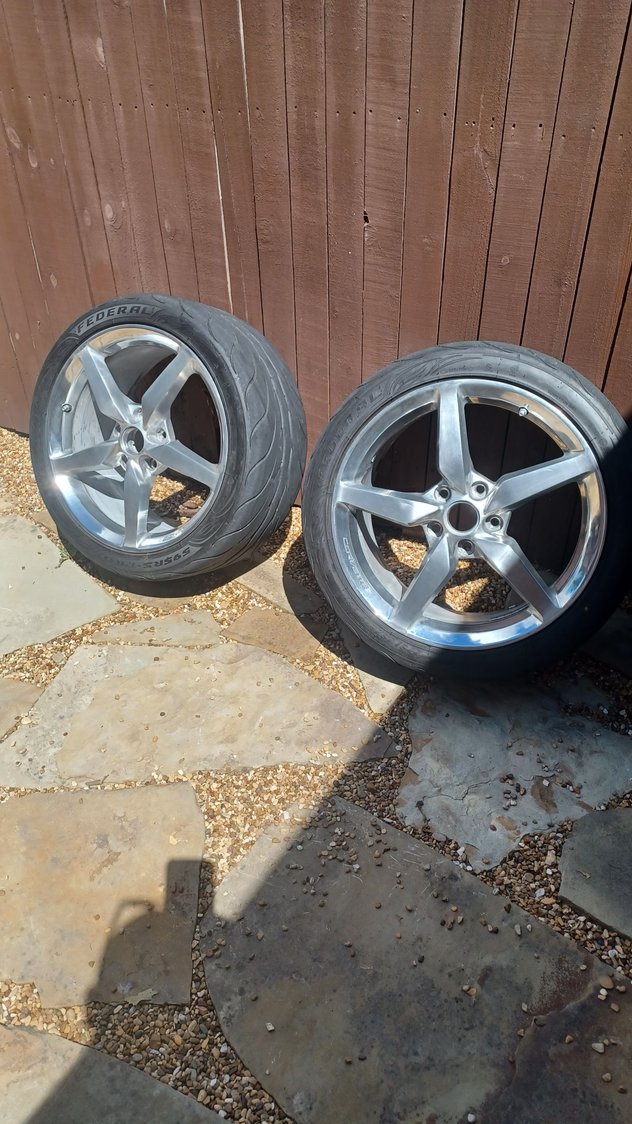 FS (For Sale) C7 polished wheels with federal 200 TW tires ...