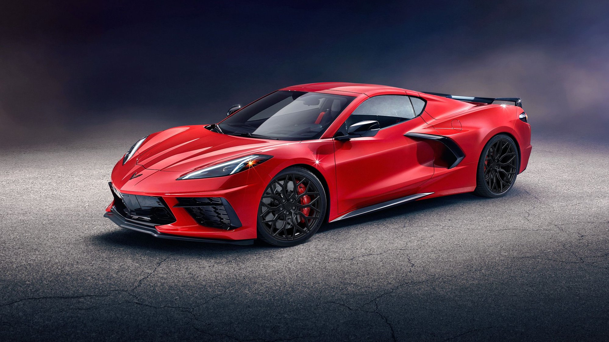 First C8 lowered on Vossen wheels - CorvetteForum - Chevrolet Corvette ...