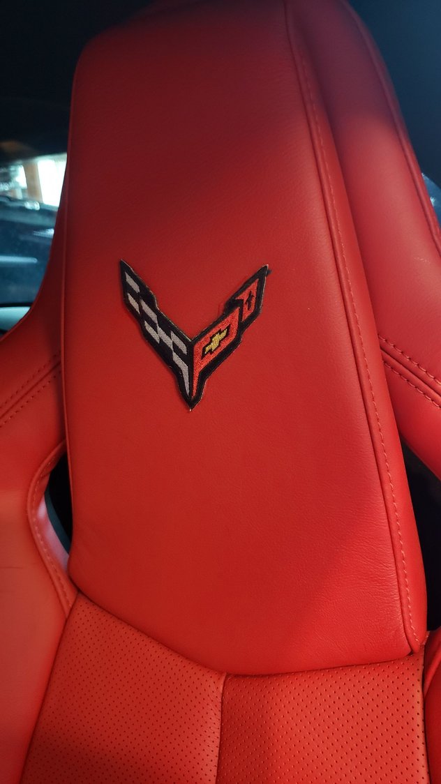 Head rest embroidered emblem - CorvetteForum - Chevrolet Corvette Forum ...