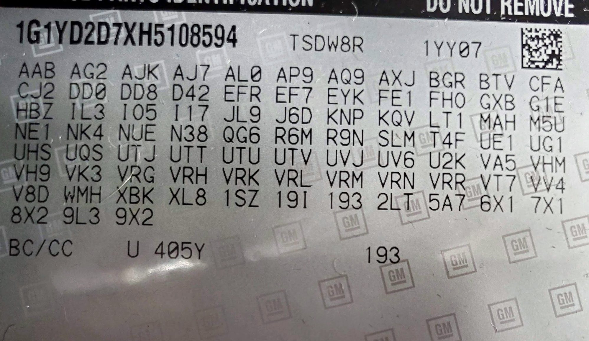 RPO codes - CorvetteForum - Chevrolet Corvette Forum Discussion