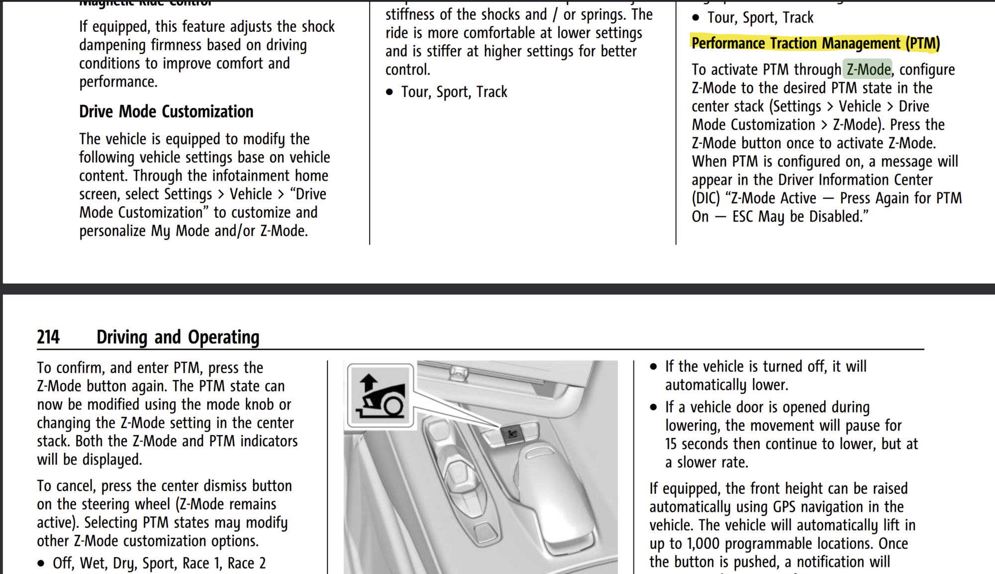 Double press Z mode button to Track Sport? - CorvetteForum - Chevrolet ...