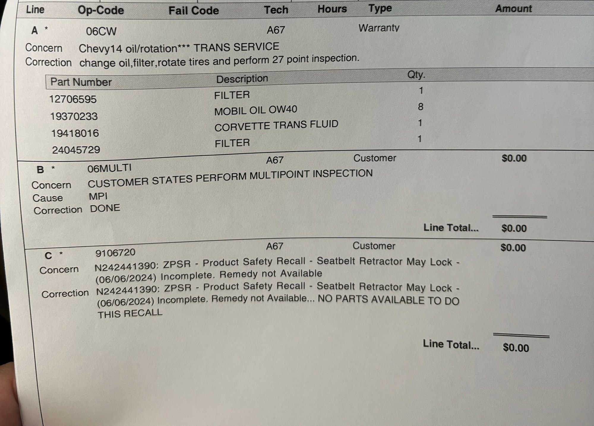 Is GM Part # 19370233 Correct For Mobil 1 0W-40 Supercar Oil ...