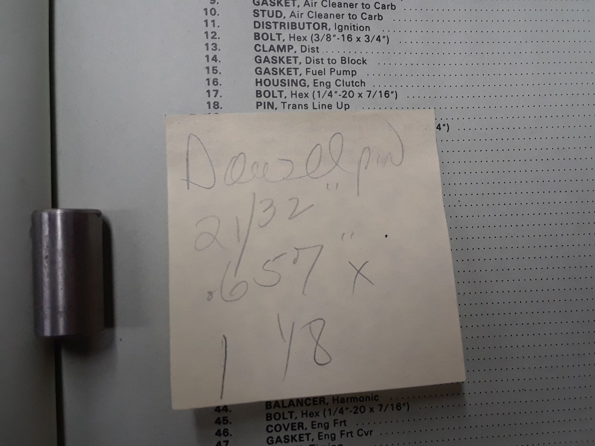 Trans Line Up Dowel? - CorvetteForum - Chevrolet Corvette Forum Discussion