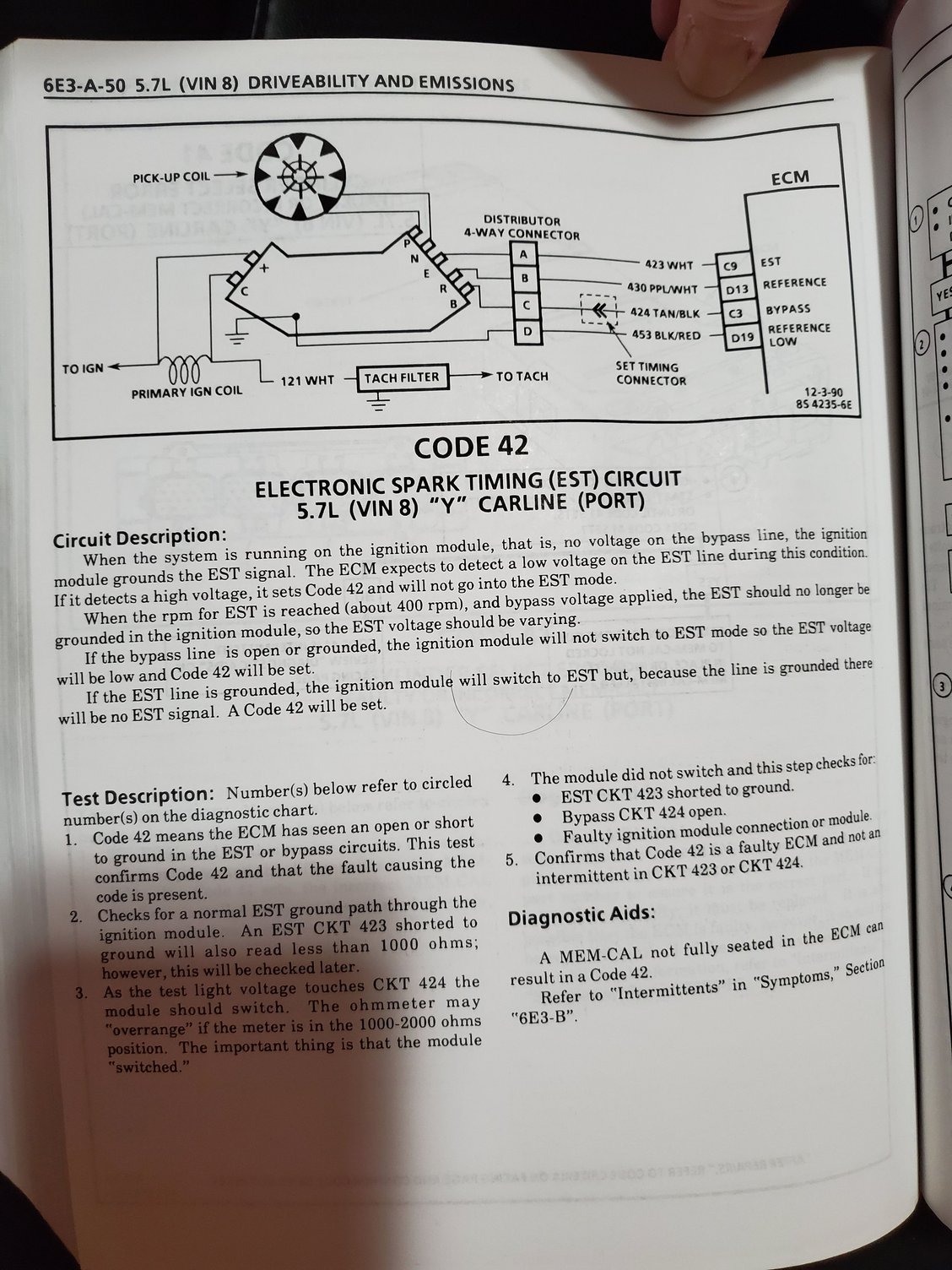 1991 L98 Code 42 & 53 FSM code chart - CorvetteForum - Chevrolet ...