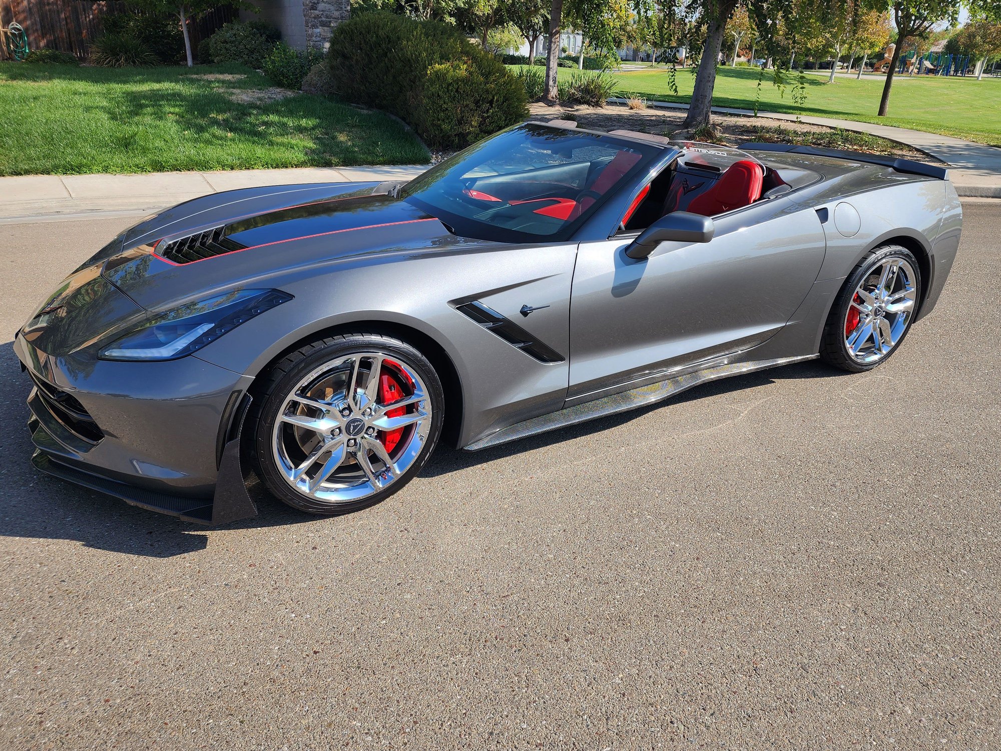 FS (For Sale) 2016 Z51 Convertible/ 3LT/ M7/ Shark Gray/ Adrenaline Red ...