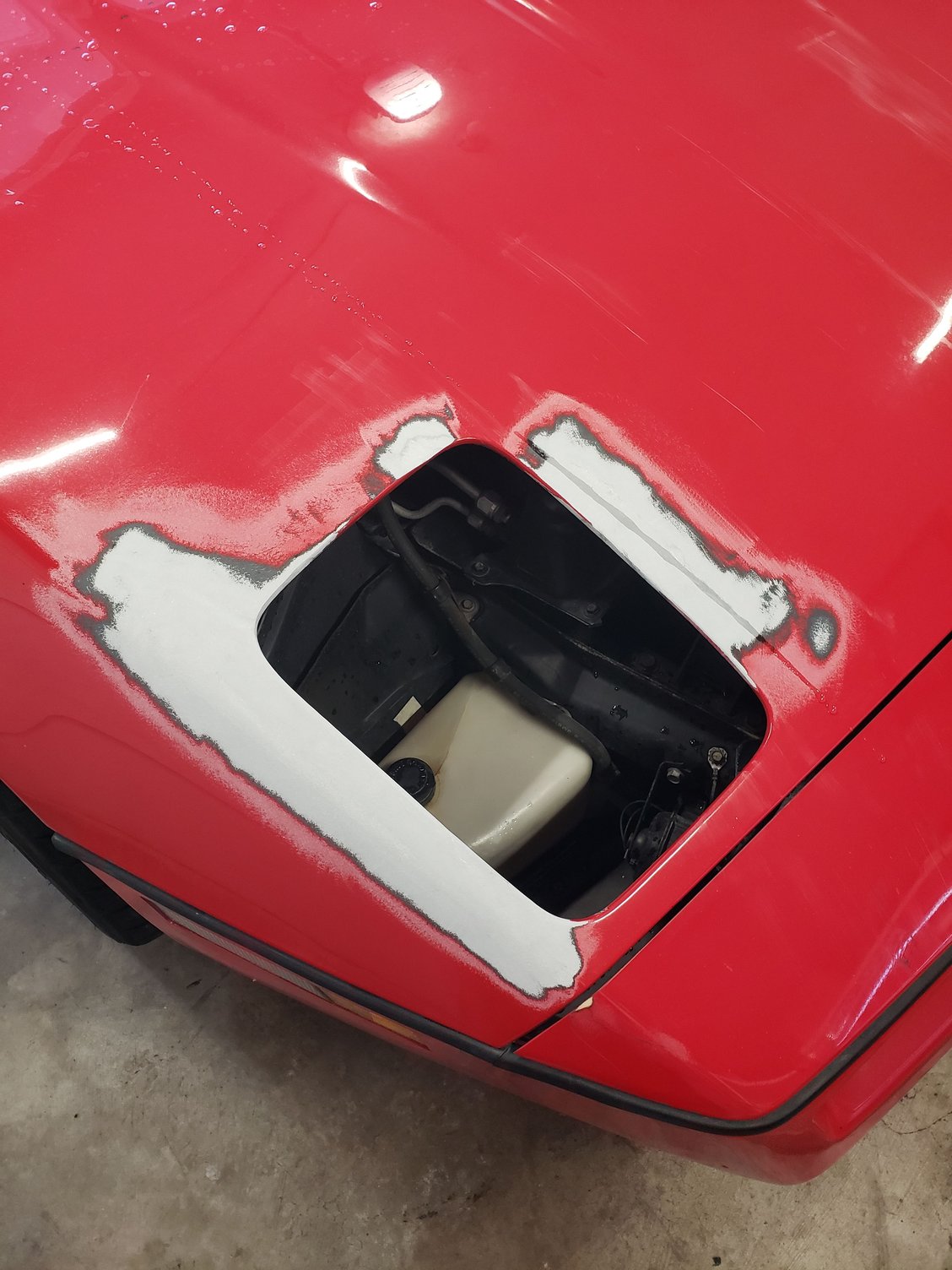 Hood SMC Crack Gouge Paint Repair Blend Clear Fiberglass Primer Sand ...