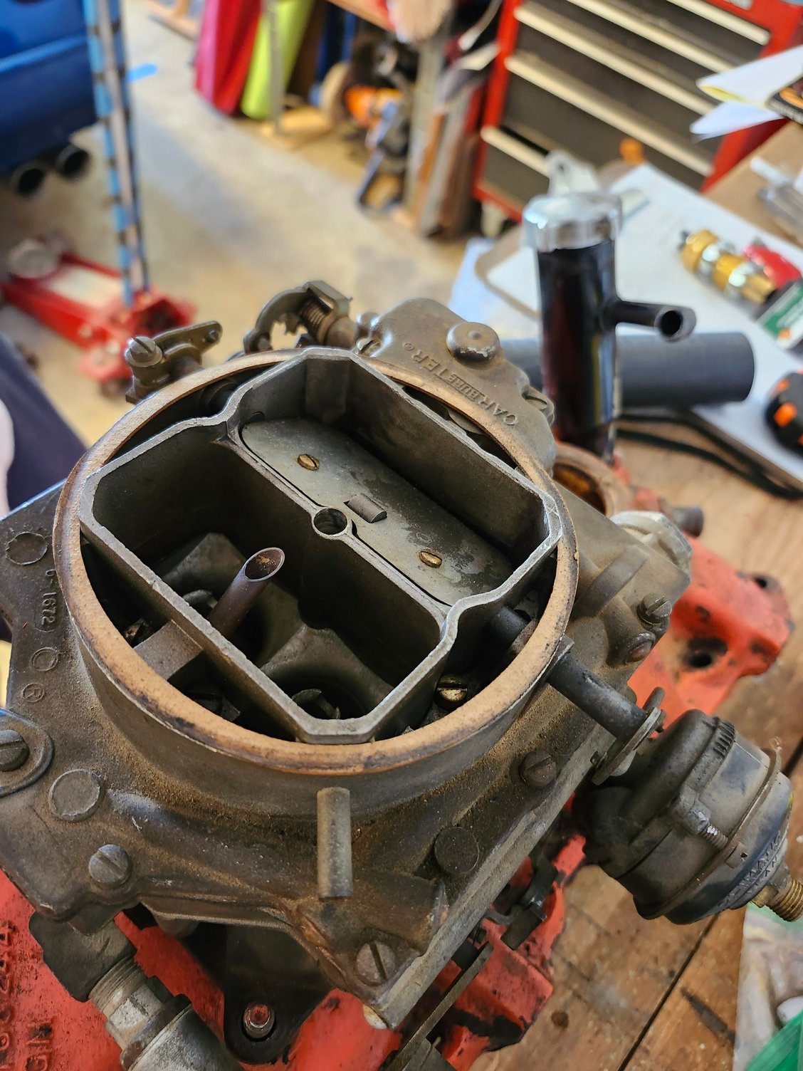 FS (For Sale) '63 250 Hp Air Cleaner, Carb, Intake and Upper Rad Hose ...