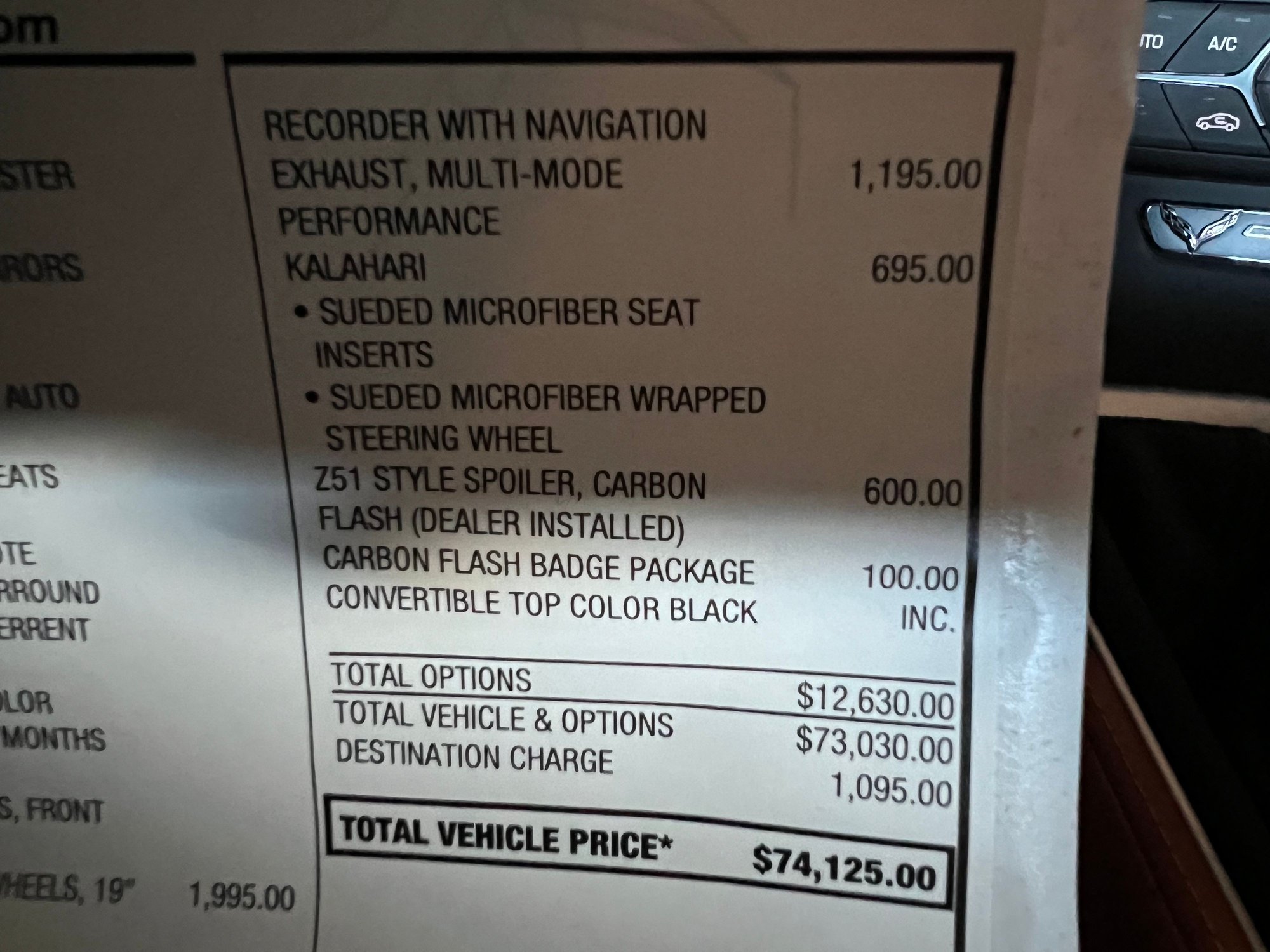 FS (For Sale) 2019 C7 convertible with 750 miles and manual ...