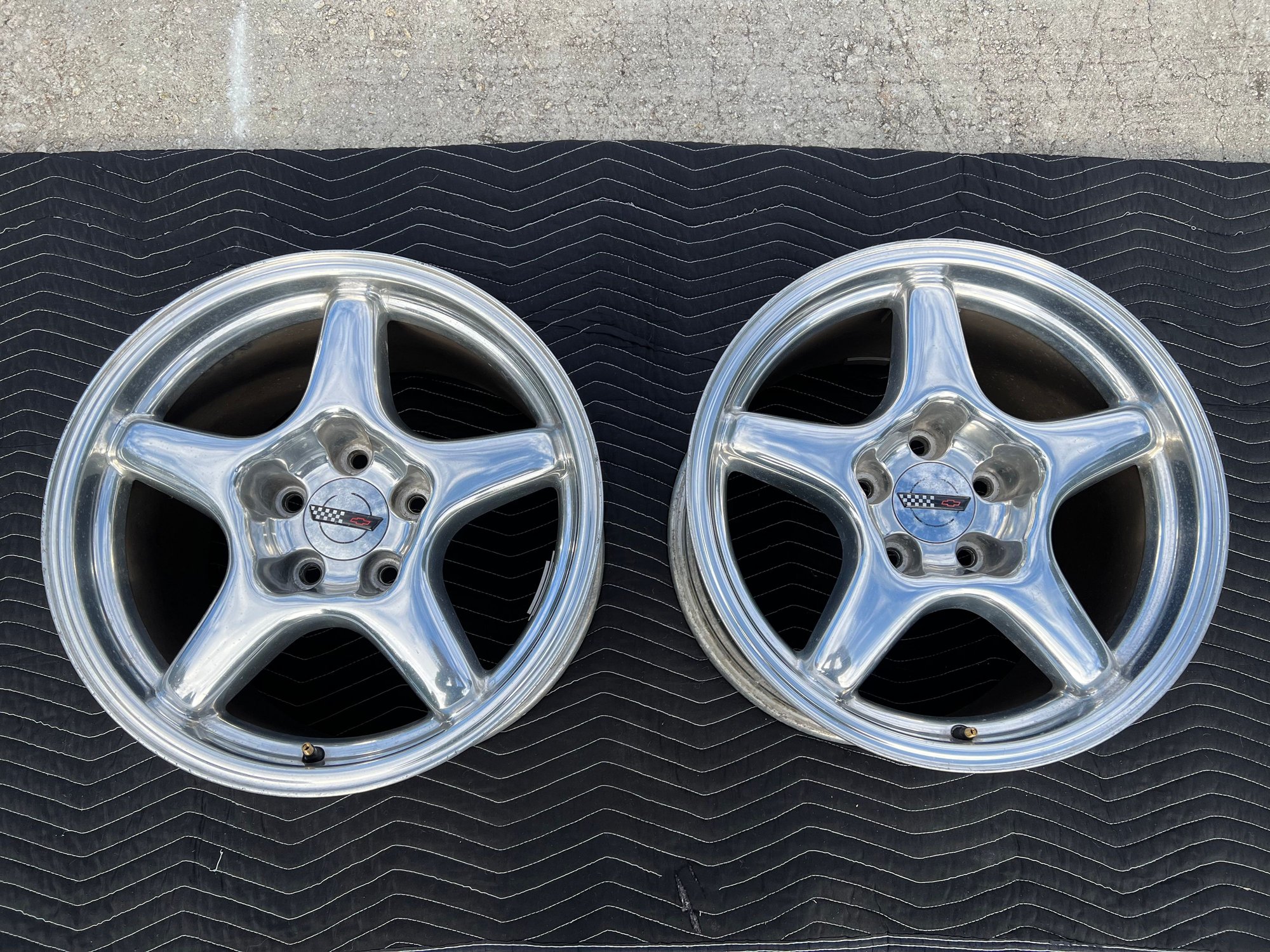 FS (For Sale) (2)C4 GS/ZR1 AFS Deep Lug Aluminum Polished Wheels 17x11 ...