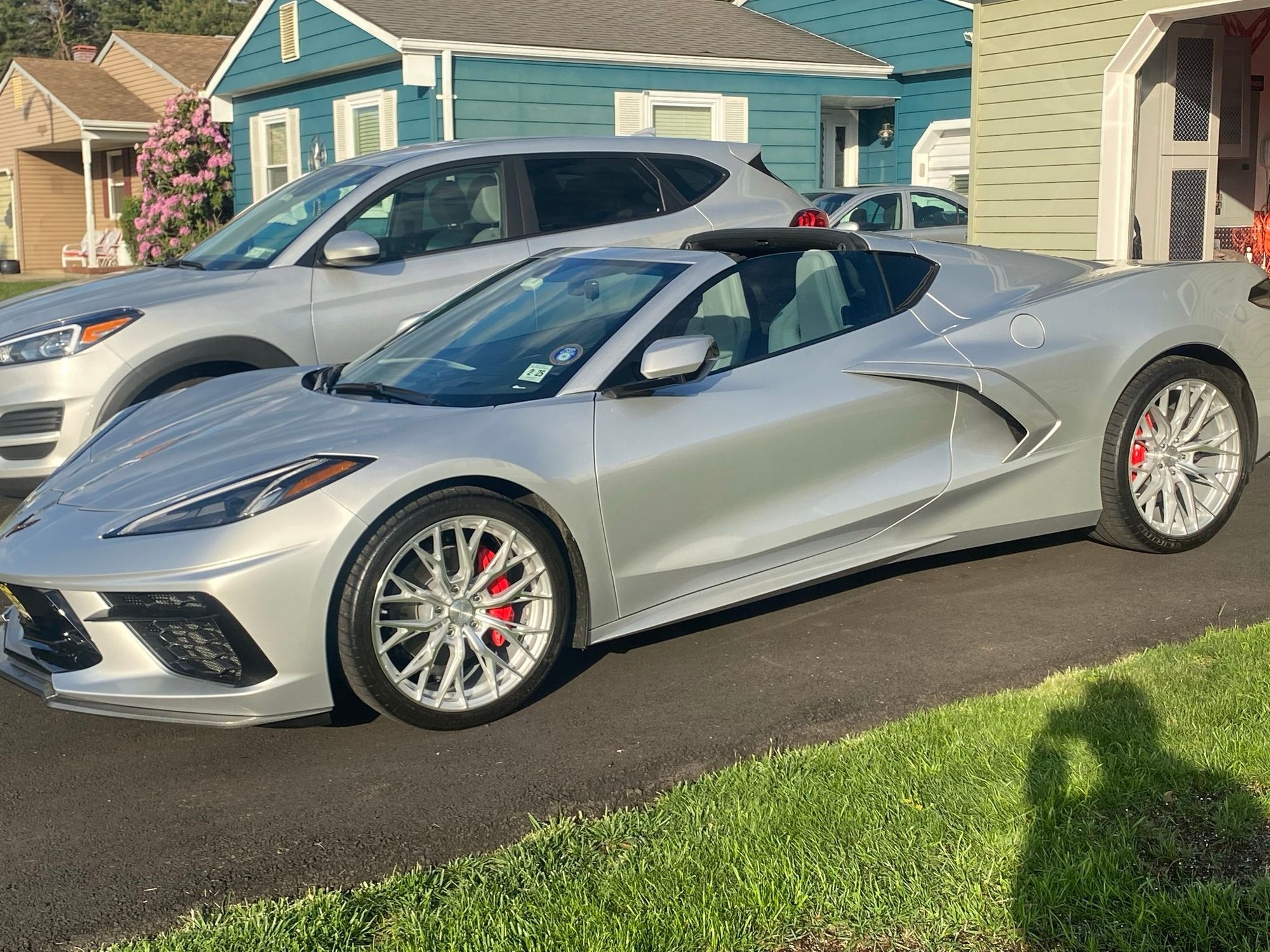 2020 C8 in Blade Silver with cool grey interior 1200 miles 99k2LT non ...