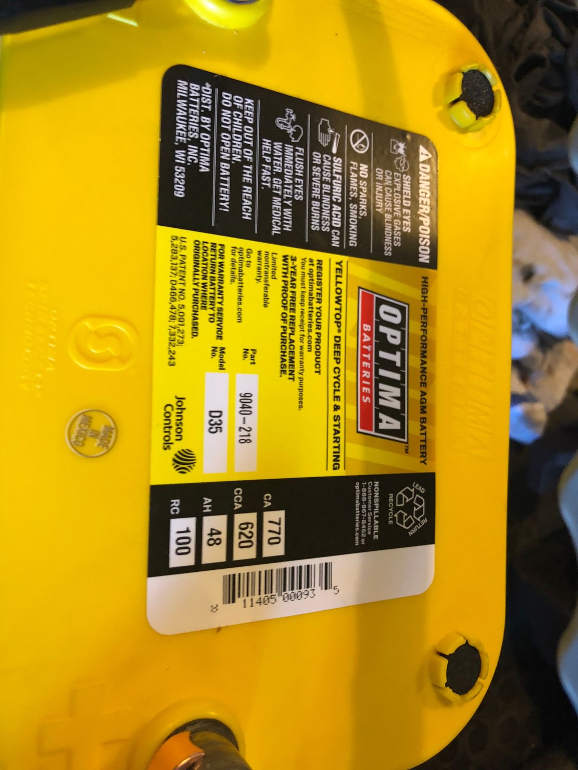 Optima Battery For C6 Z06 - CorvetteForum - Chevrolet Corvette Forum ...