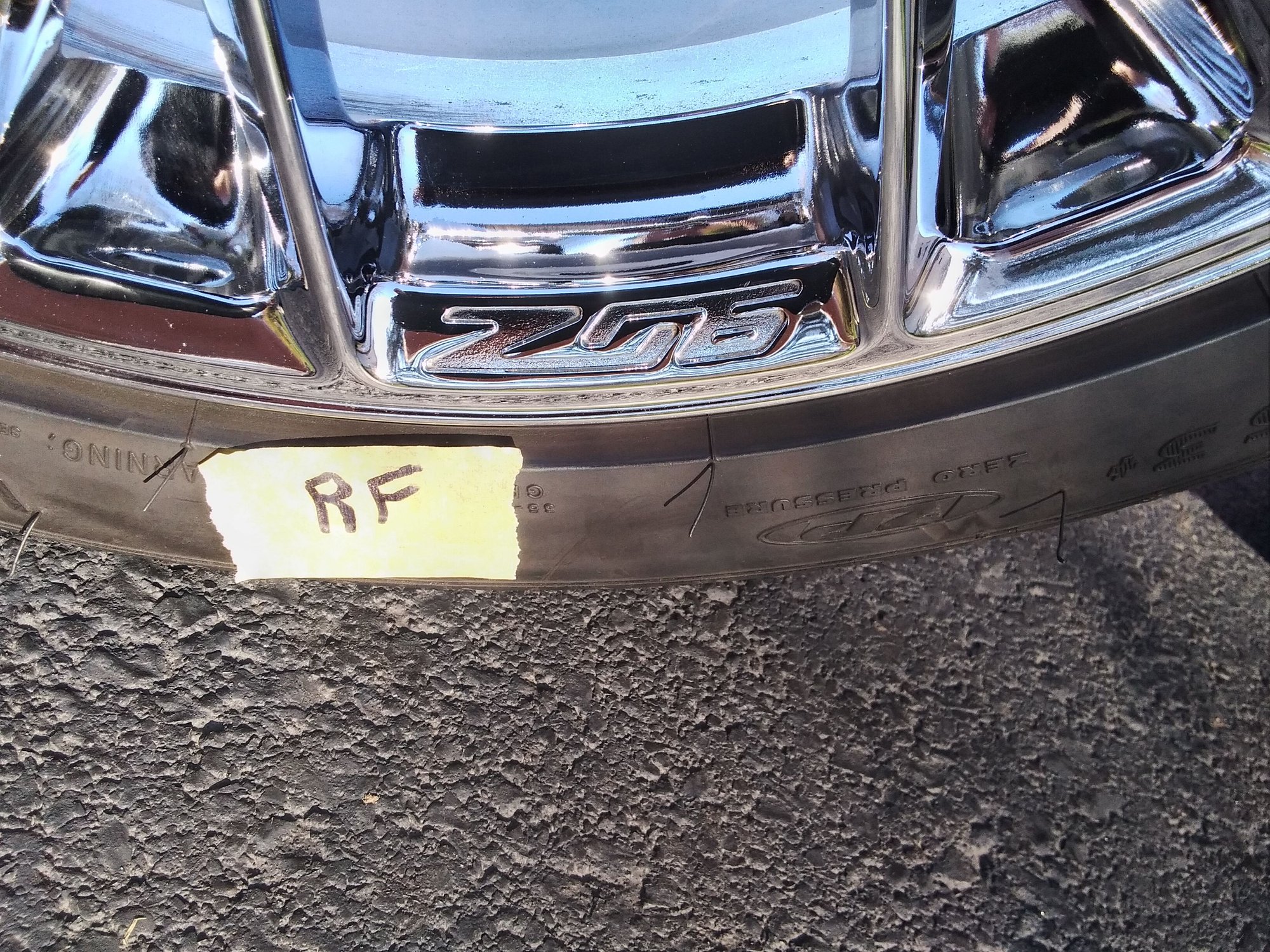 FS (For Sale) Set of C7 Z06 Repaired OEM Chrome Wheels with Michelin ...