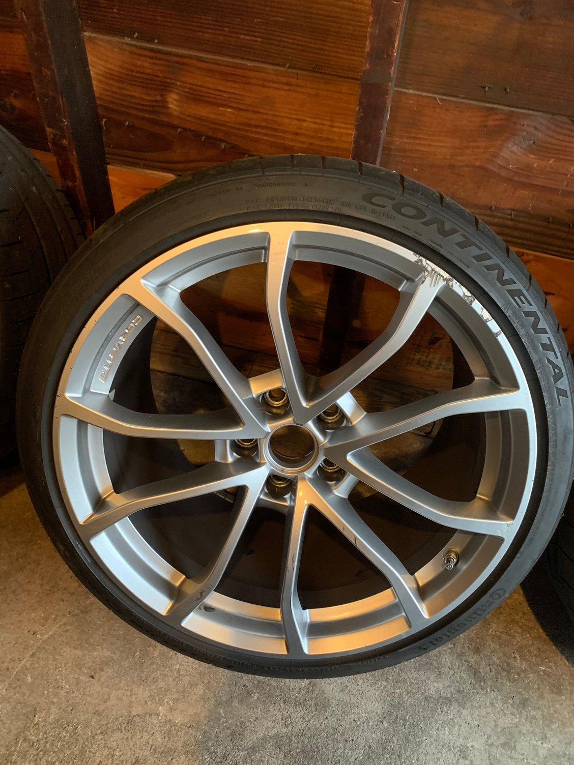 FS (For Sale) Oem silver rims and tires for c7 grand sport/z06 ...