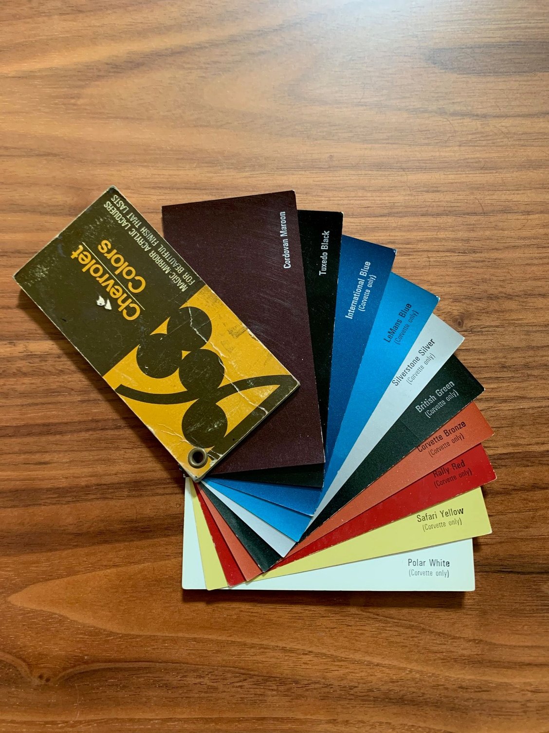 FS (For Sale) 1968 Chevrolet Salesman’s Color Sample Flip Deck ...