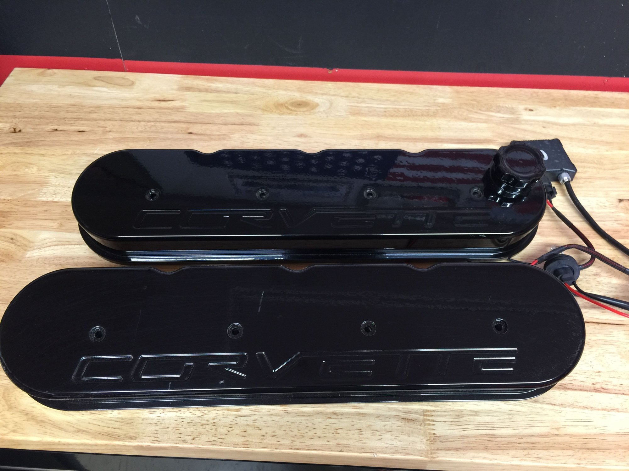 Black "Corvette" script valve covers for any LS engine - CorvetteForum ...