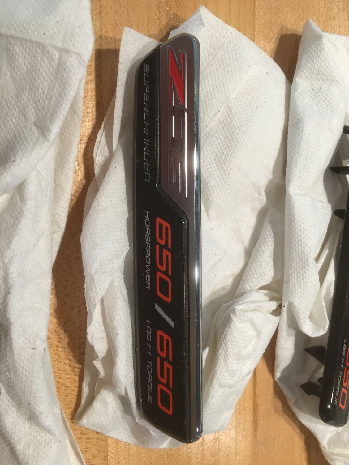 FS: 3 C7 Corvette Z06 Supercharged Interior Dash Console Door Emblem ...