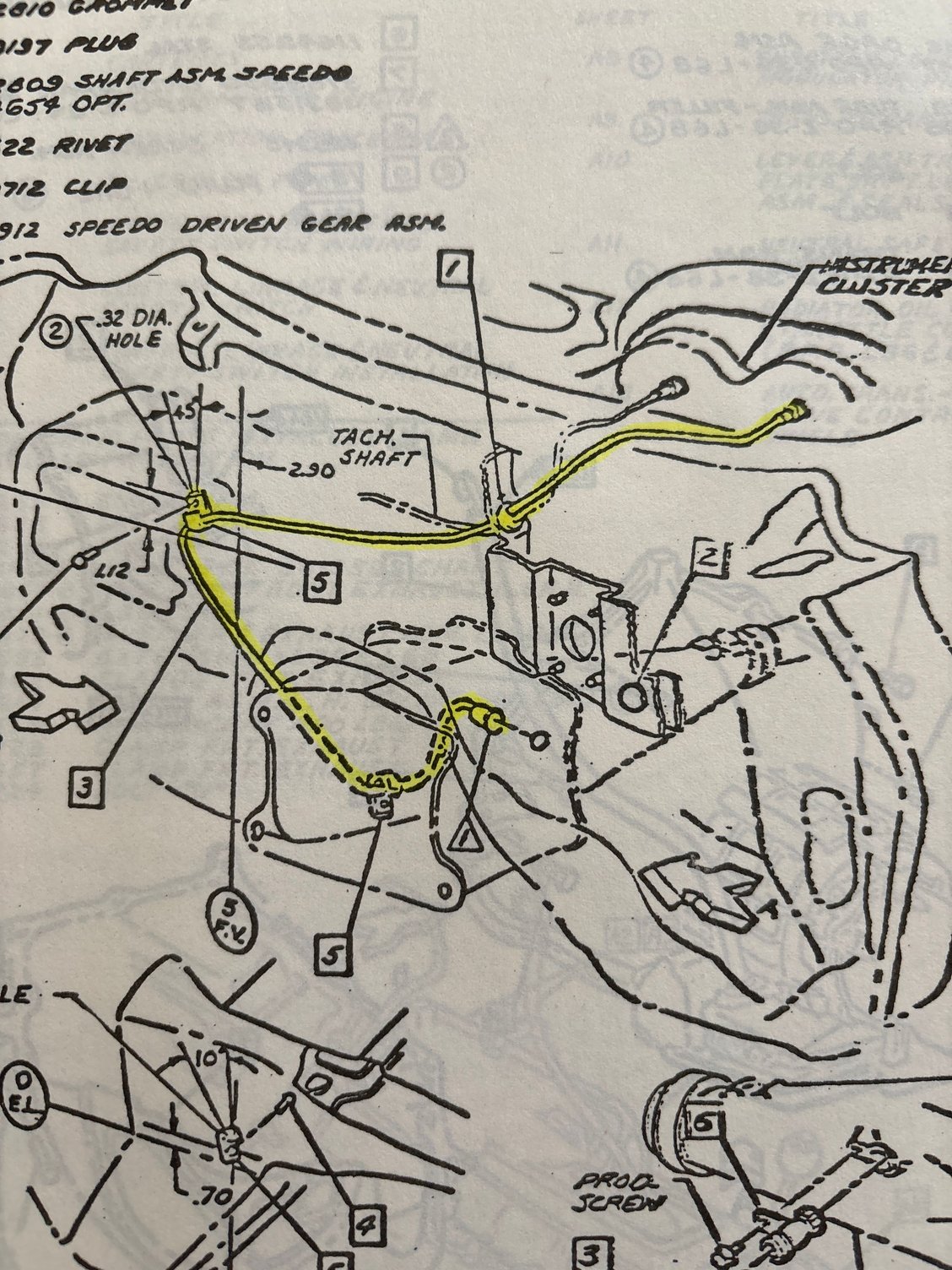 1967 M21 speedometer routing (under transmission) - CorvetteForum ...