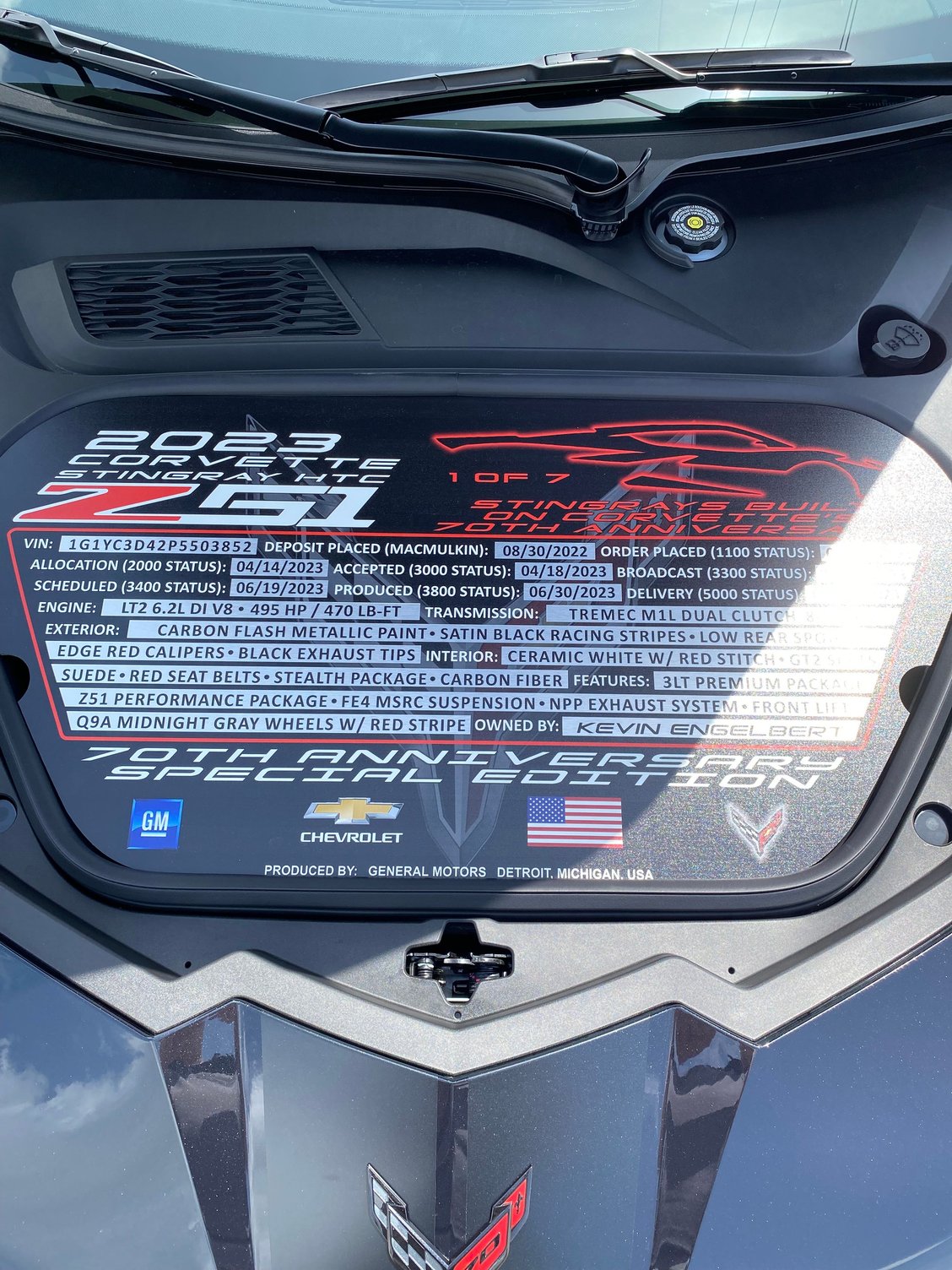 Frunk cover - CorvetteForum - Chevrolet Corvette Forum Discussion