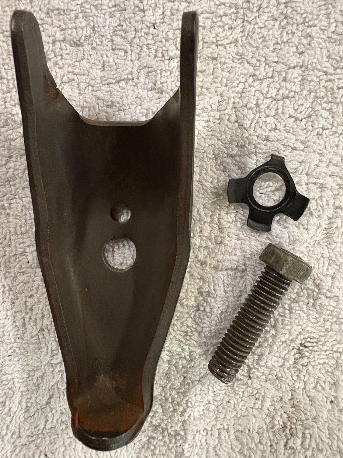 FS (For Sale) 73-74 Corvette 350 OEM EGR Valve Hold Down Bracket ...