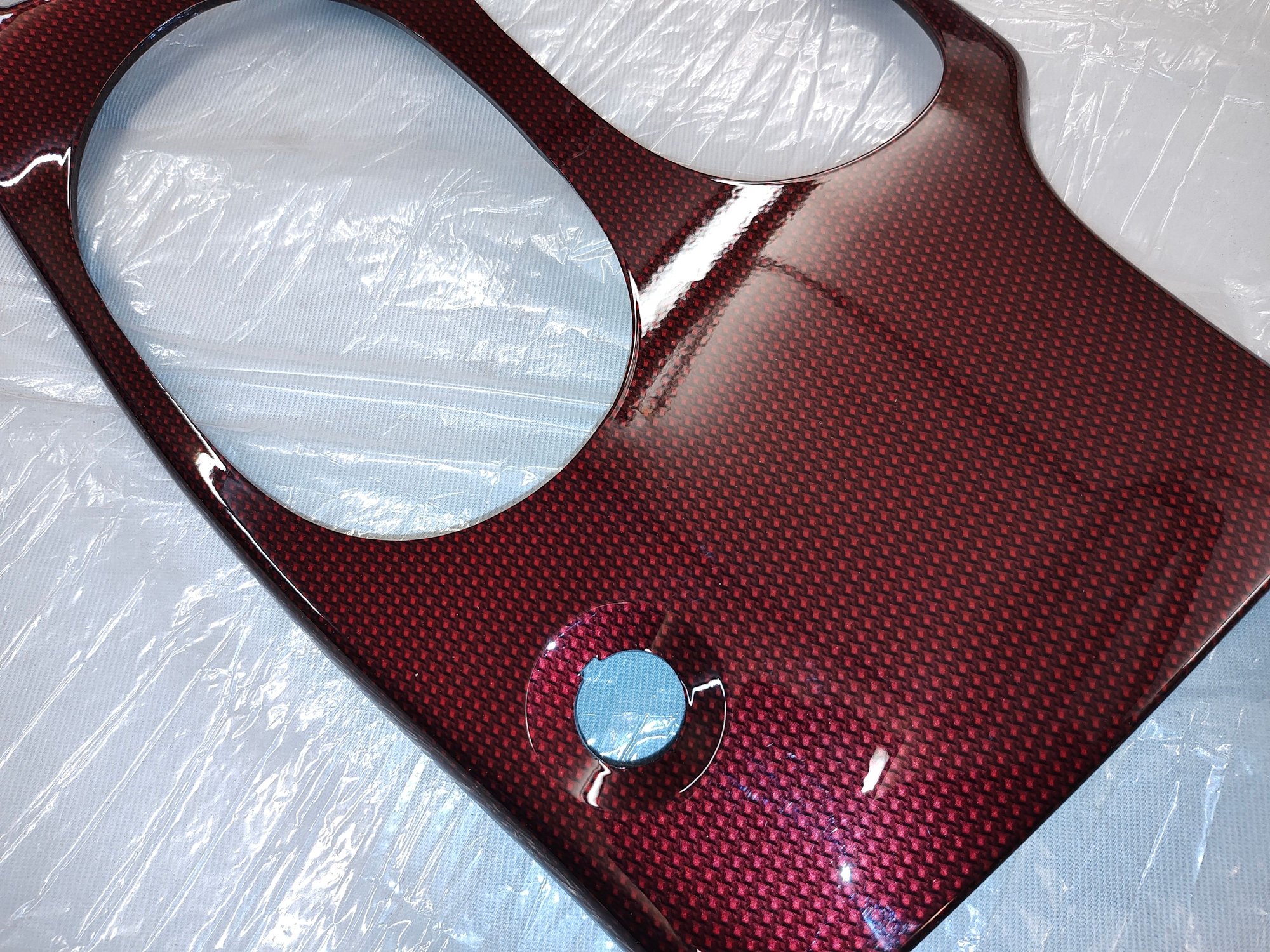 FS (For Sale) Wil Cooksey Crystal Red Carbon Fiber console plate ...