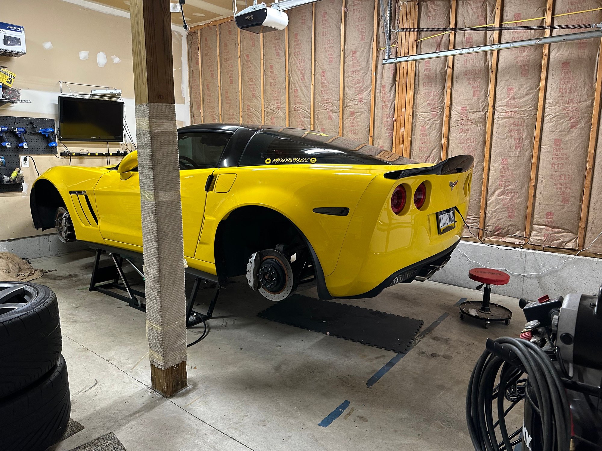 Maxjax 2 post lift doable with challenging garage? - CorvetteForum ...