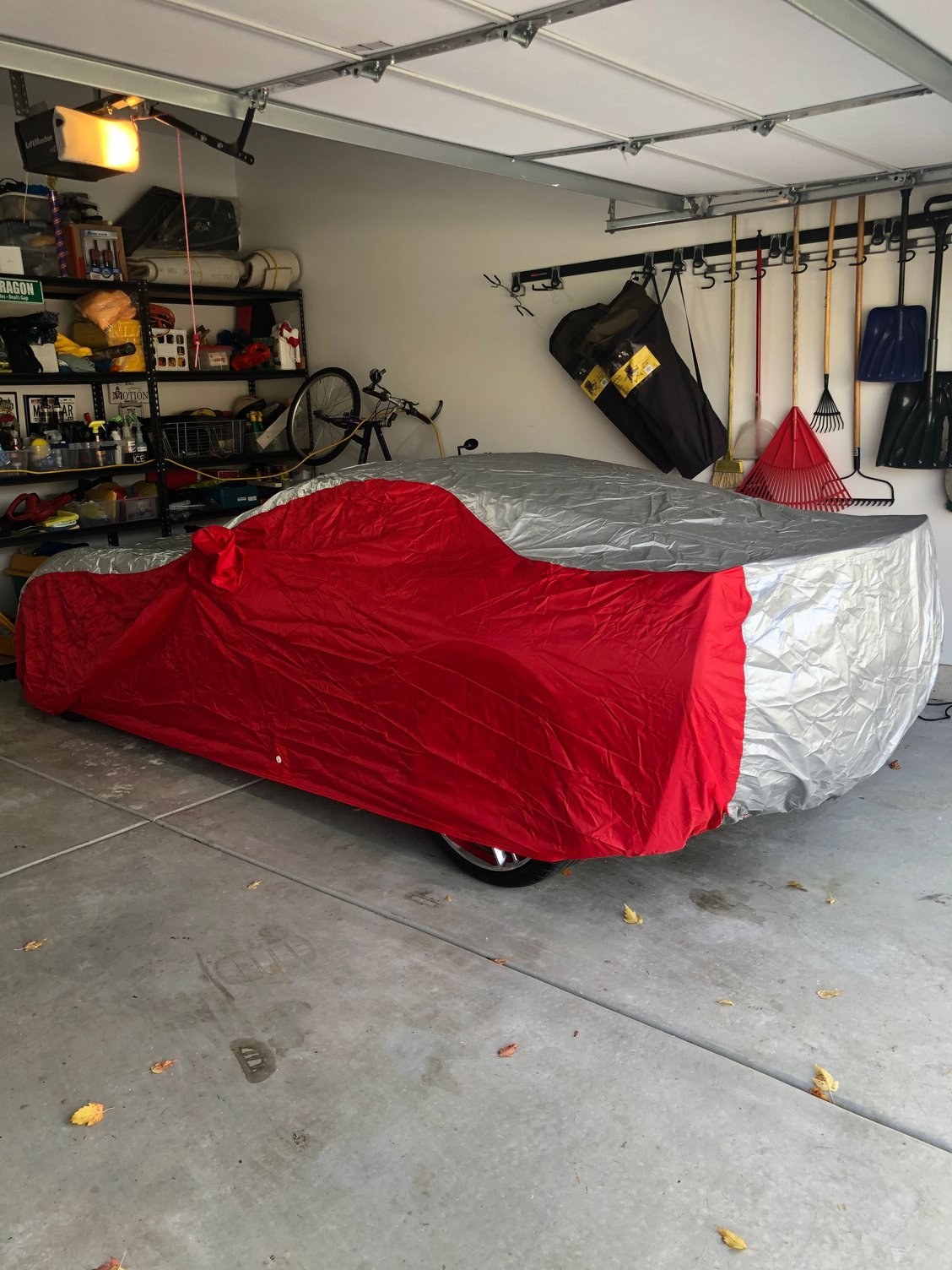 FS (For Sale) Car Cover - Red/Silver (used once) with bag ...