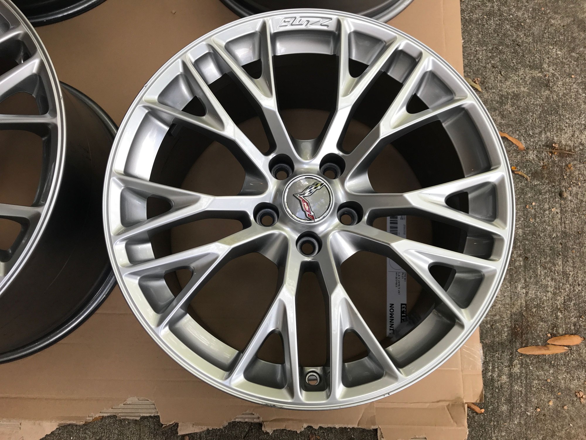 FS (For Sale) 2017 OEM Pearl Nickel (Silver) Z06 wheels - CorvetteForum ...