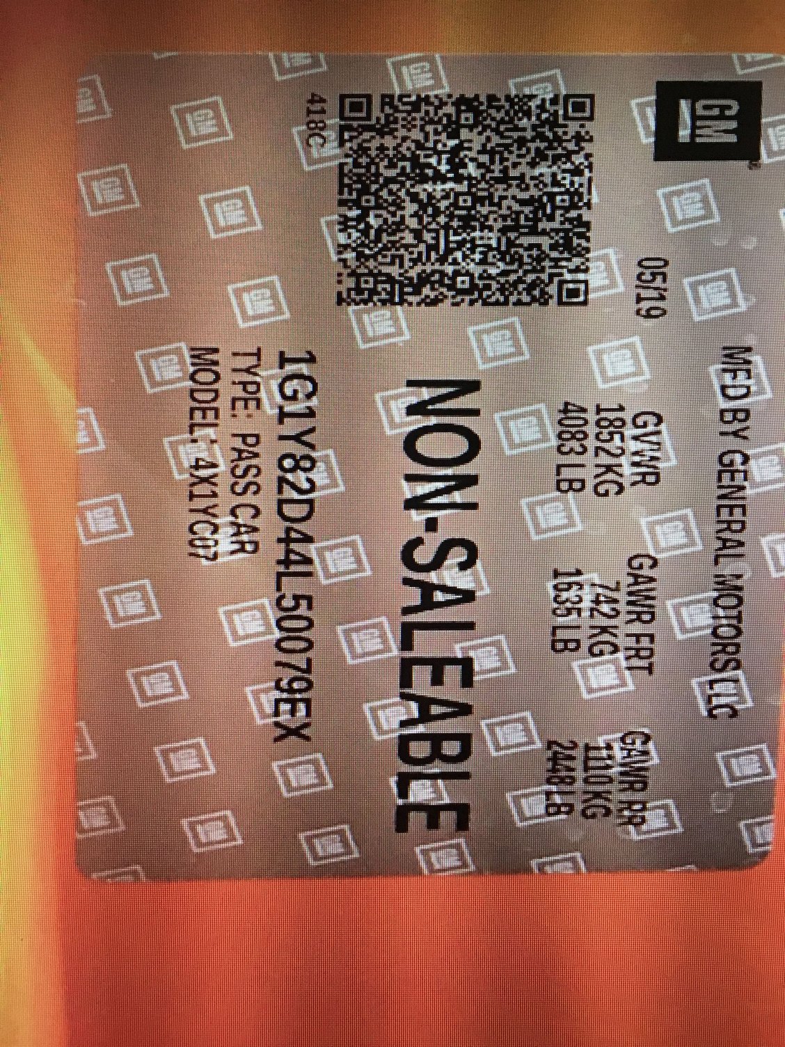 RPO Codes - CorvetteForum - Chevrolet Corvette Forum Discussion