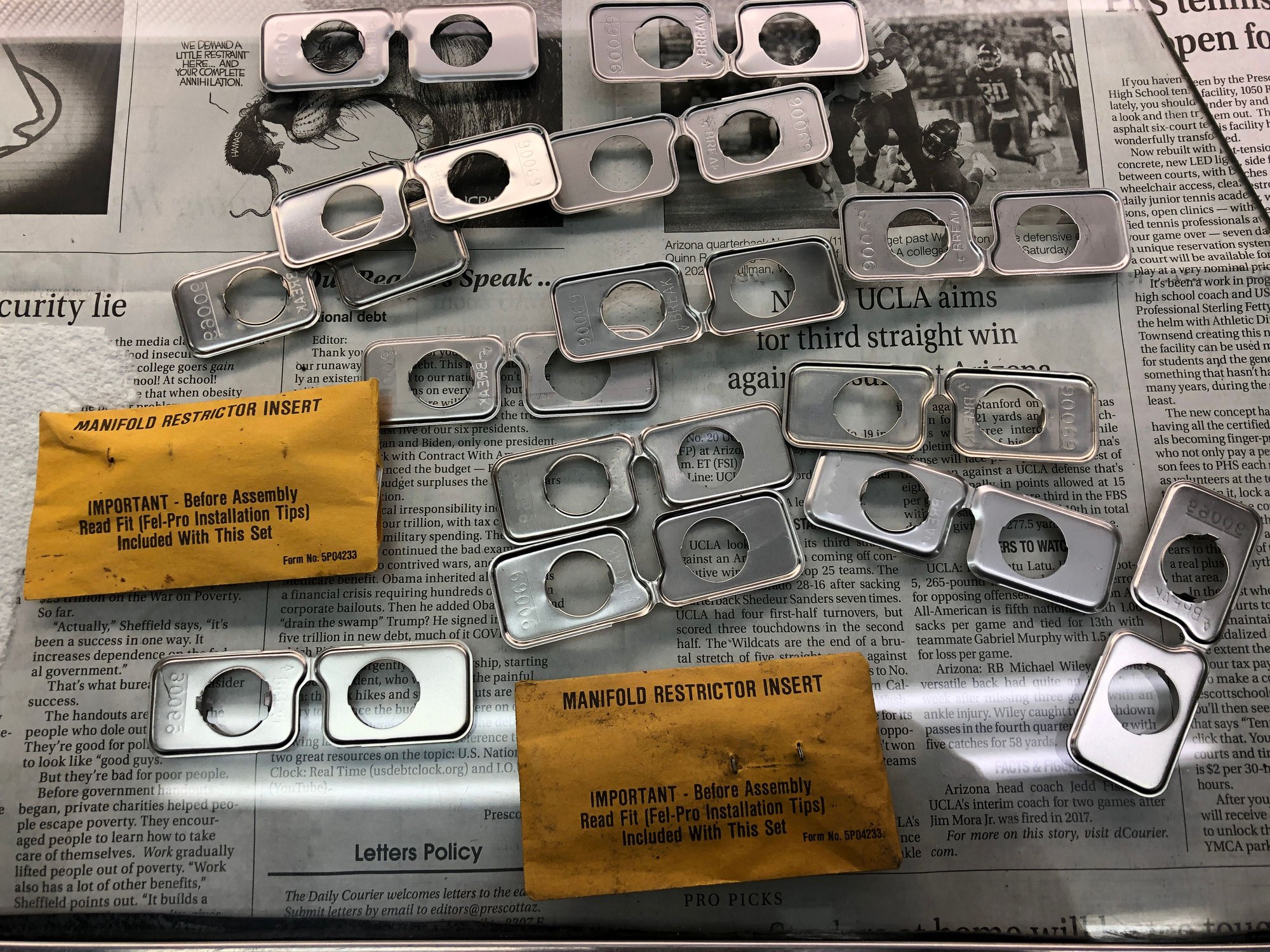 SBC Intake Manifold Gaskets - CorvetteForum - Chevrolet Corvette Forum ...