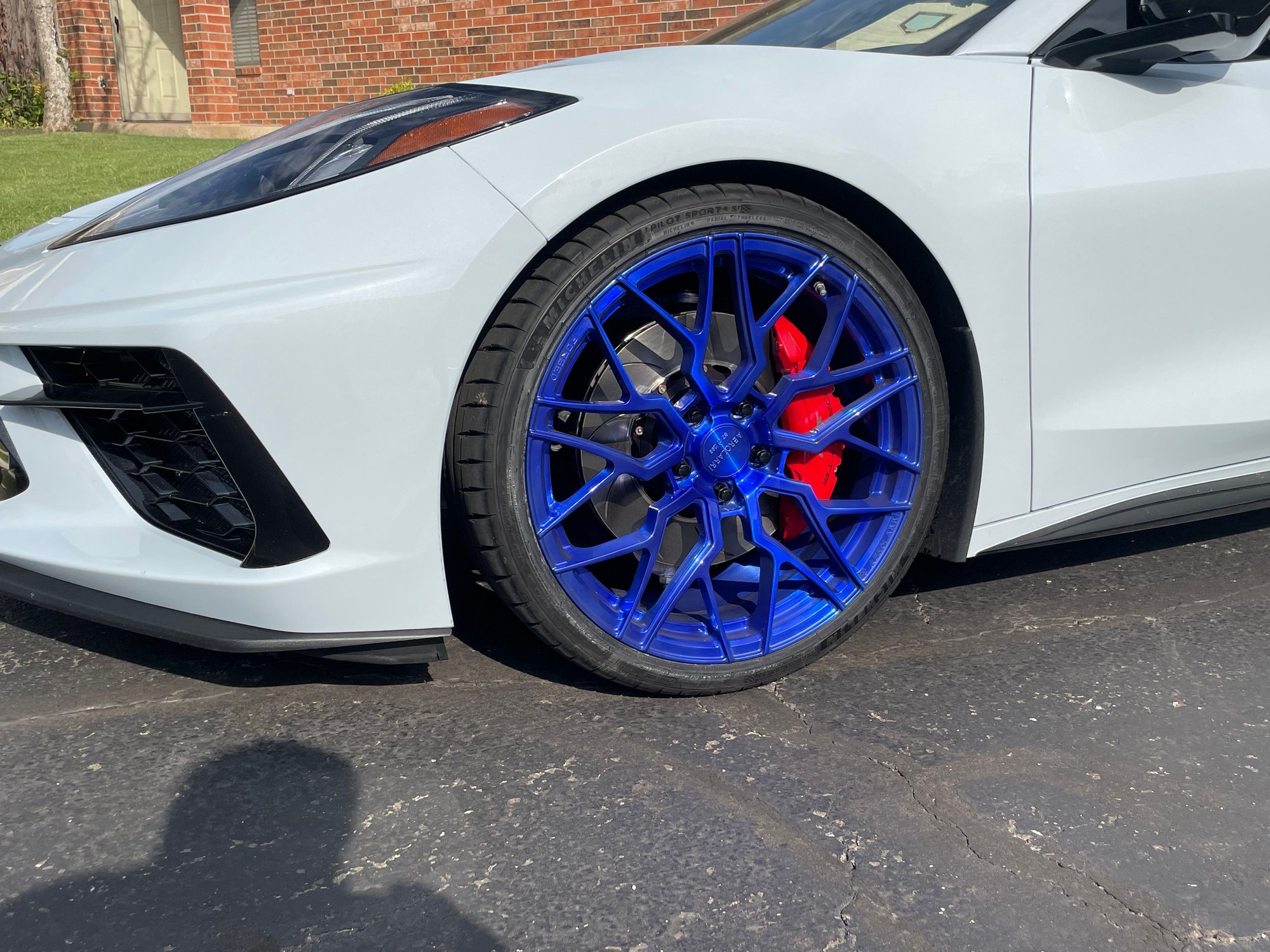 FS (For Sale) AEROLARRI Custom Forged Blue Wheels & Tires ...