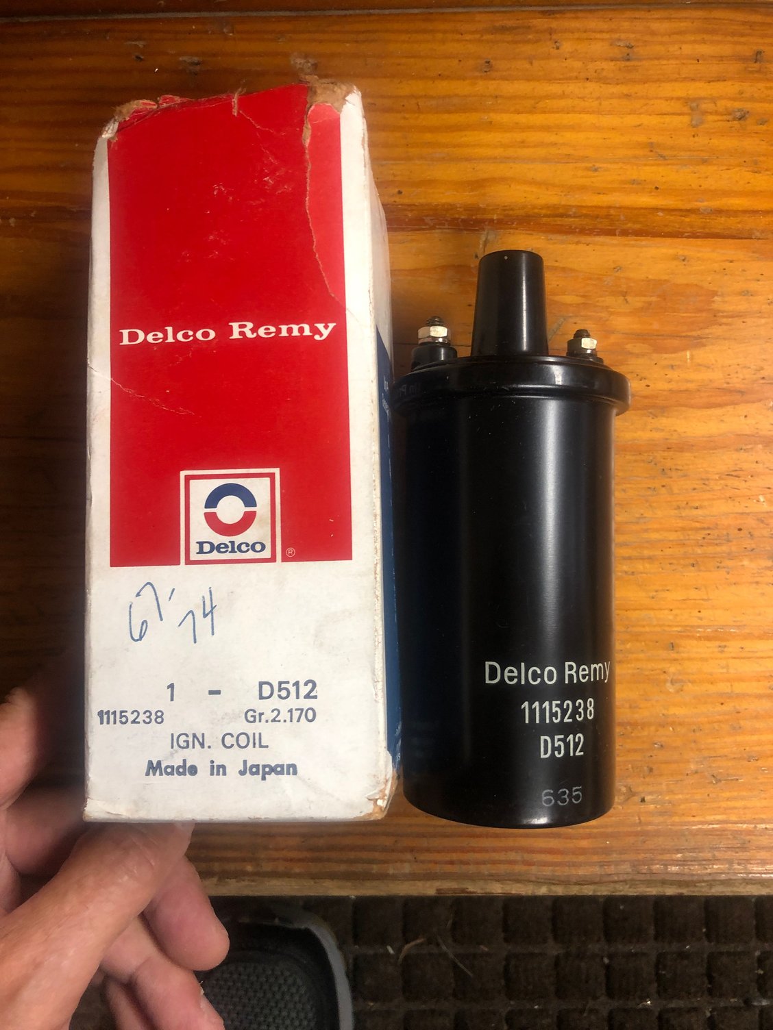 FS (For Sale) SOLD NOS Delco Remy Ignition Coil for 67-74 Corvette ...