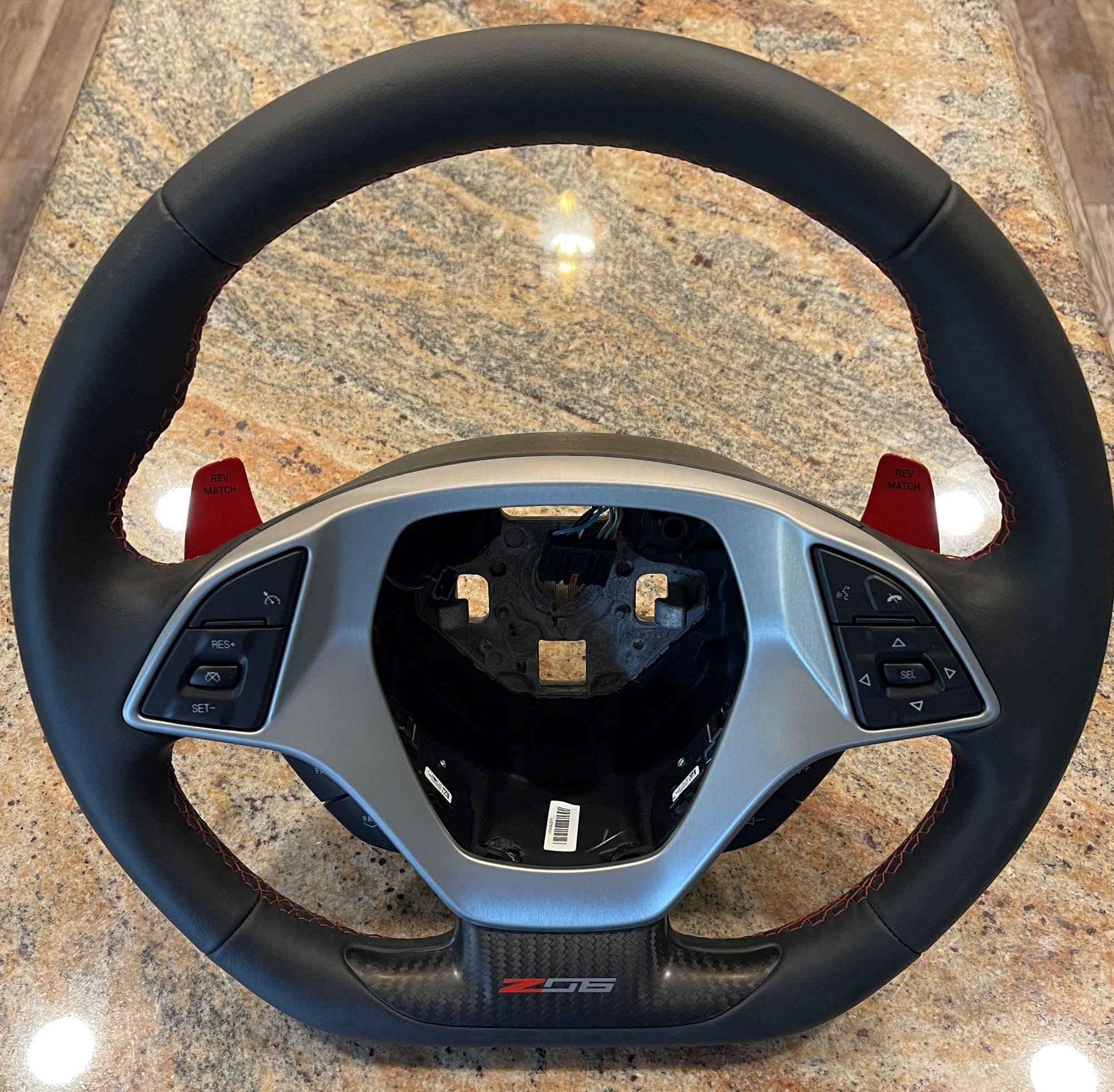 FS (For Sale) Brand new OEM Z06 steering wheel w/red stitching ...