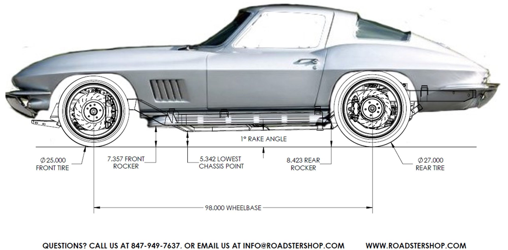 C2 Roadster Shop chassis - wheel & tire sizes - CorvetteForum ...
