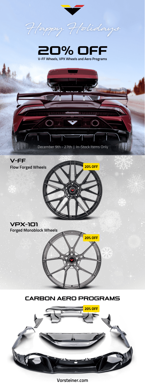 In-Stock Vorsteiner VPX-101 Forged Monoblock Wheels Pre-Built for C8 ...
