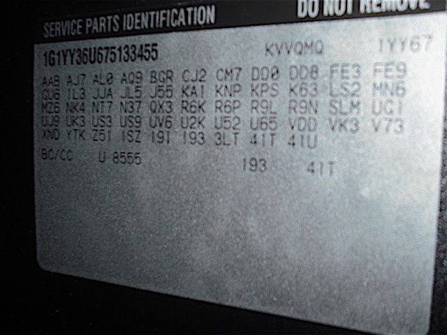 2007 Corvette RPO codes - CorvetteForum - Chevrolet Corvette Forum ...
