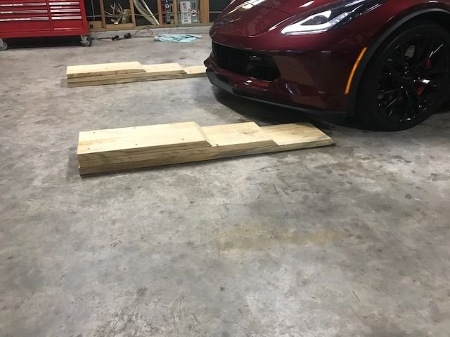 Homemade wooden ramps - what to use to prevent sliding? - CorvetteForum ...
