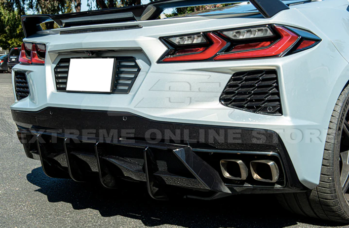 FS (For Sale) 2020-2024 C8 Corvette Z51 Carbon Fiber Rear Diffuser Fins ...