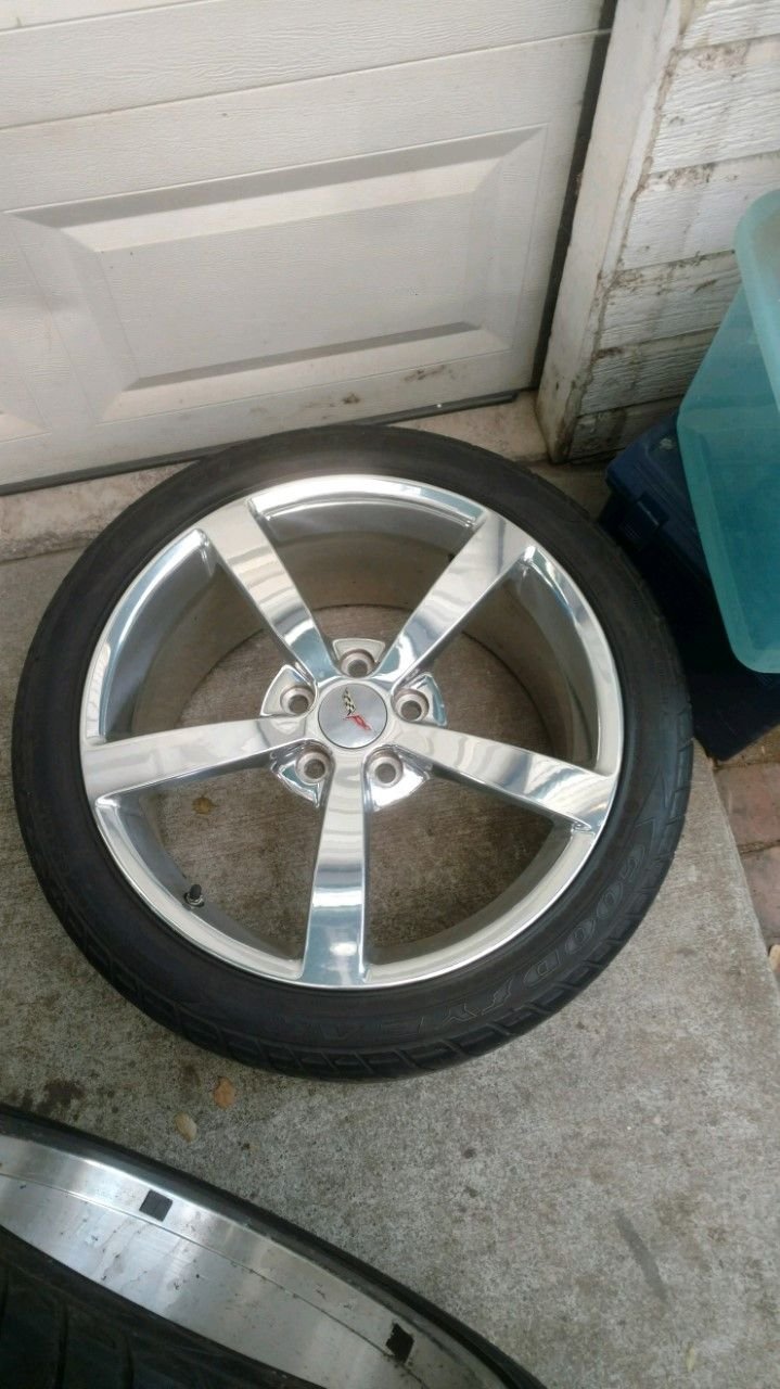FS (For Sale) pair of alloy Corvette rims - CorvetteForum - Chevrolet ...