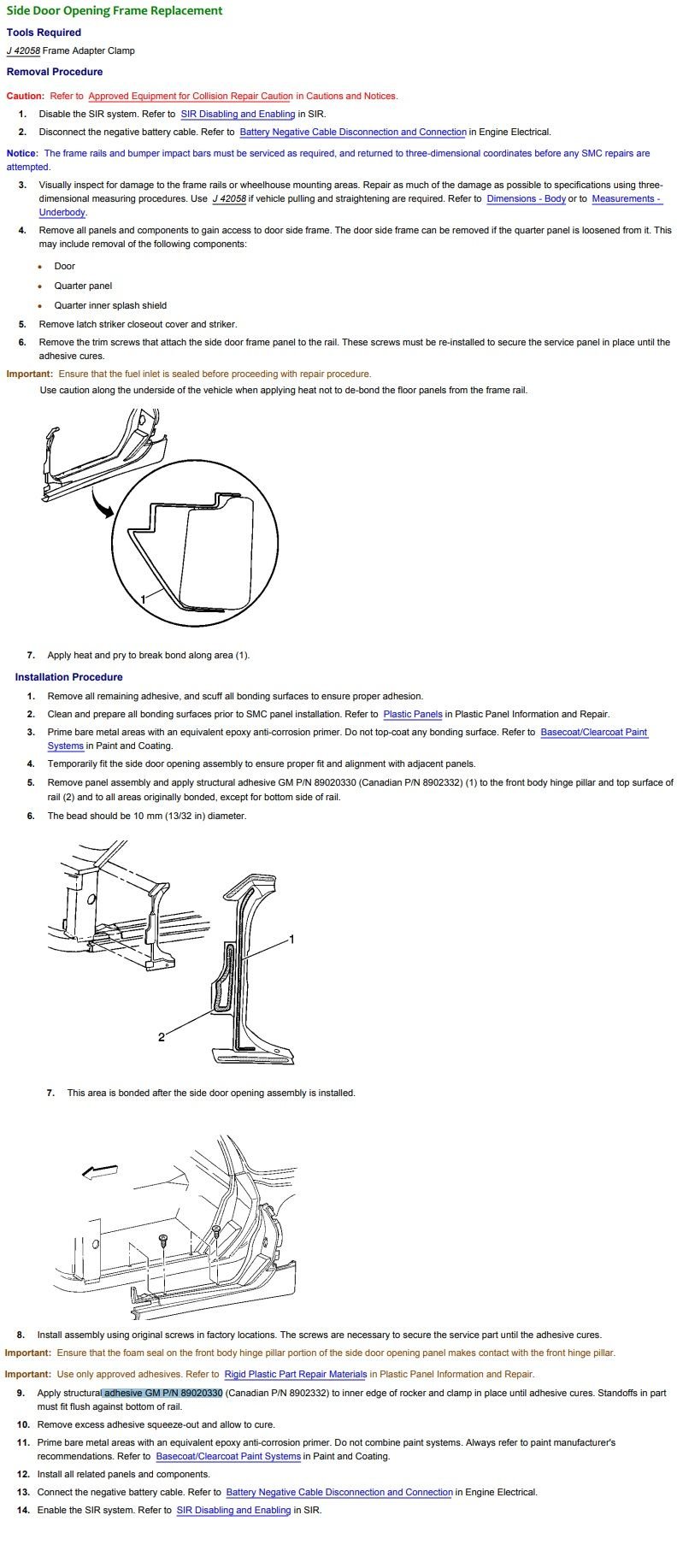 Corvette rocker panel bonding adhesive - CorvetteForum - Chevrolet ...