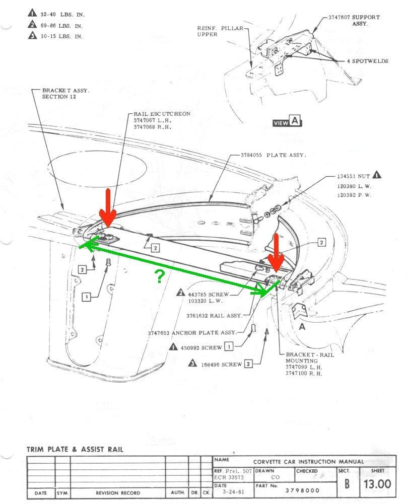 1962 Grab bar install - CorvetteForum - Chevrolet Corvette Forum Discussion