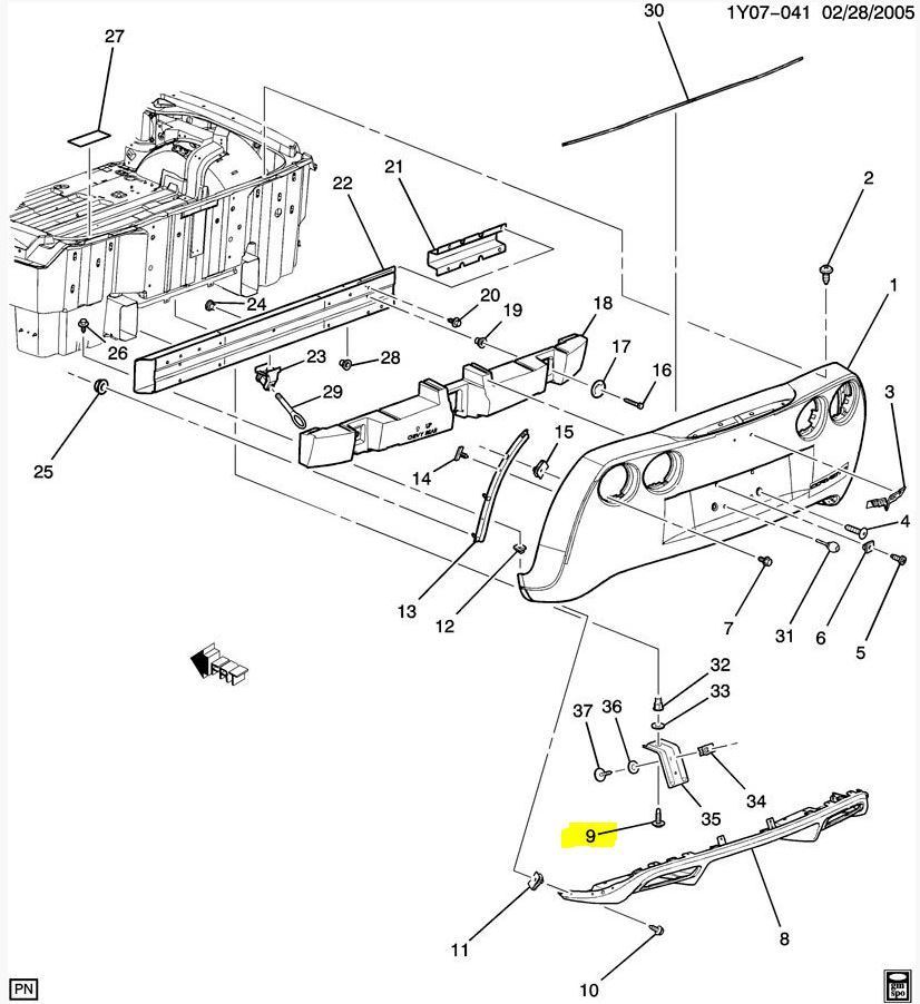 Need help identifying a lower rear bumper bolt - CorvetteForum ...