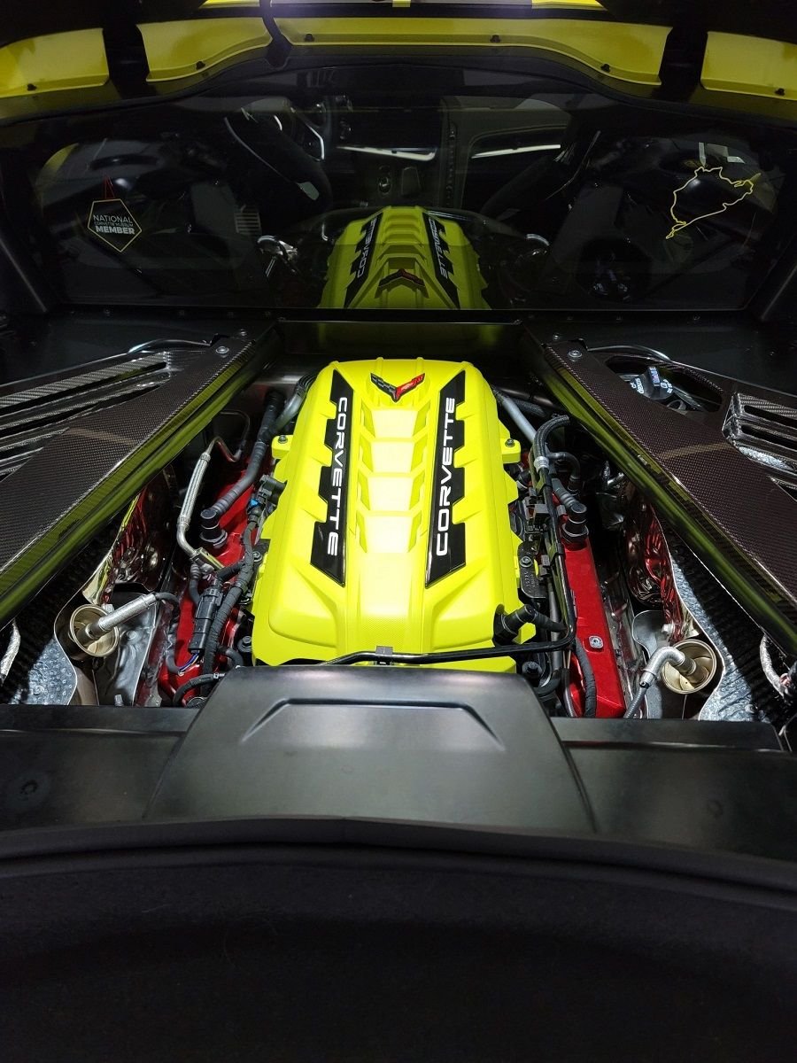 Accelerate Yellow Engine Cover installed! - CorvetteForum - Chevrolet ...