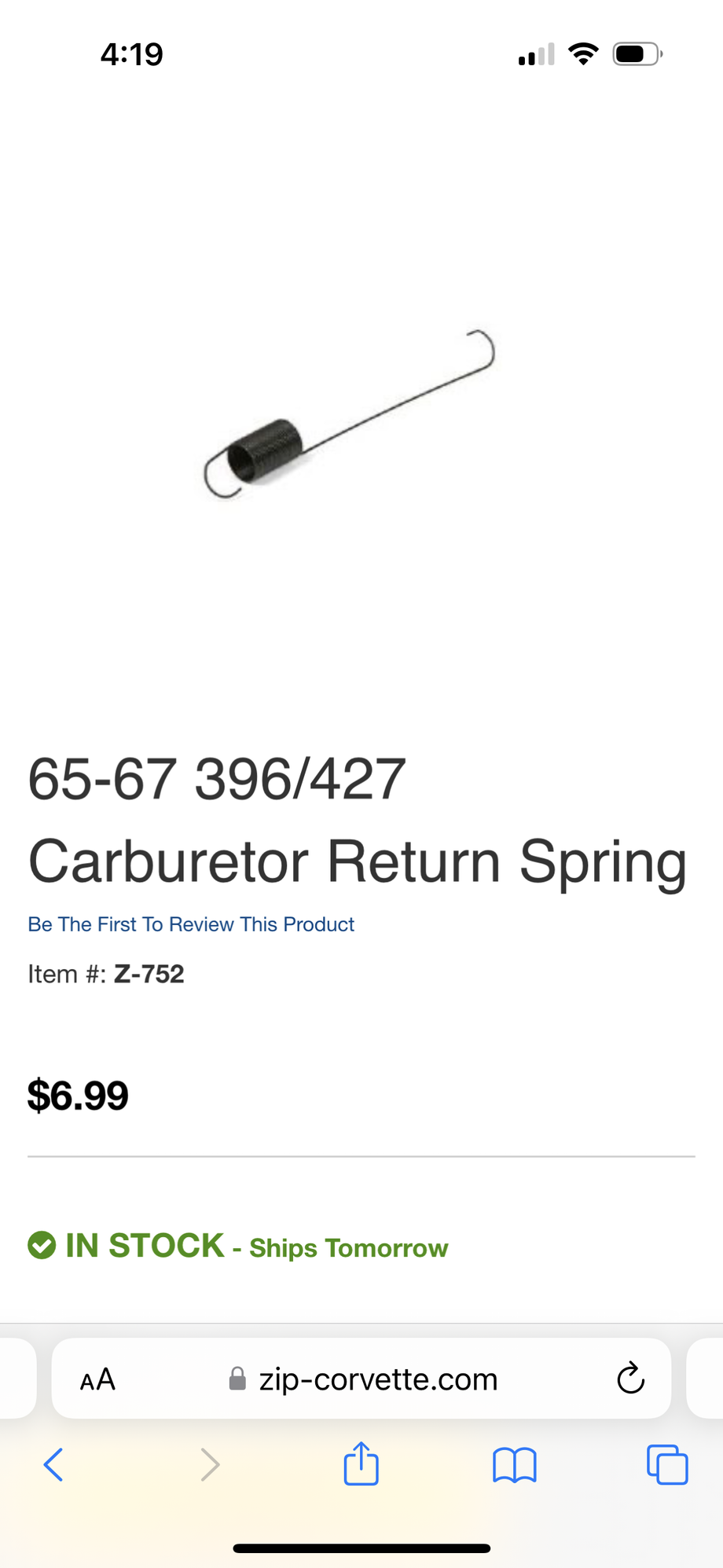 C2 Tripower Accelerator Return Spring QUESTION - CorvetteForum ...