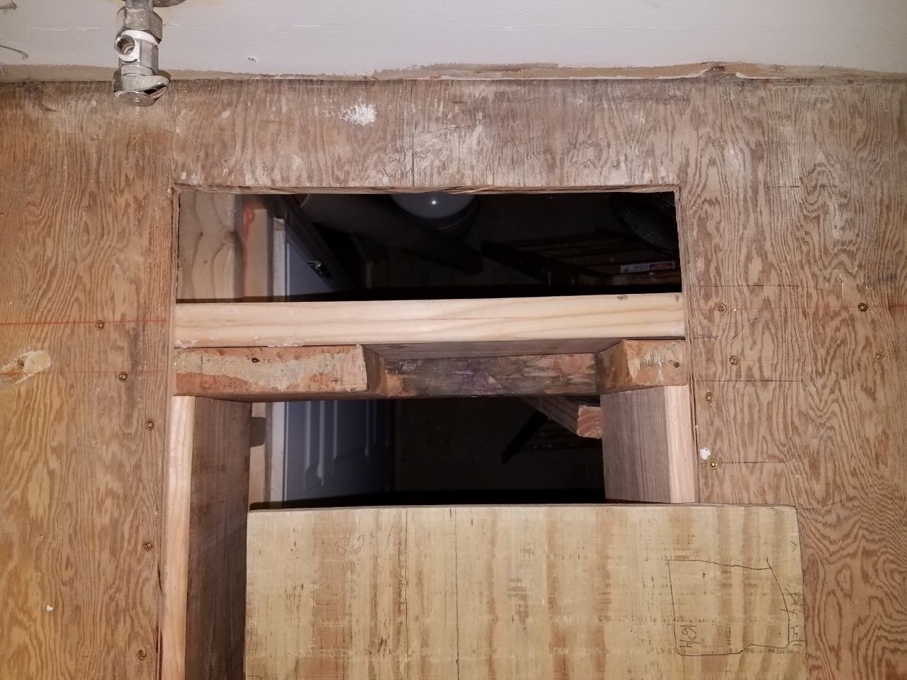 Framing Around Drainage Pipe - DoItYourself.com Community Forums