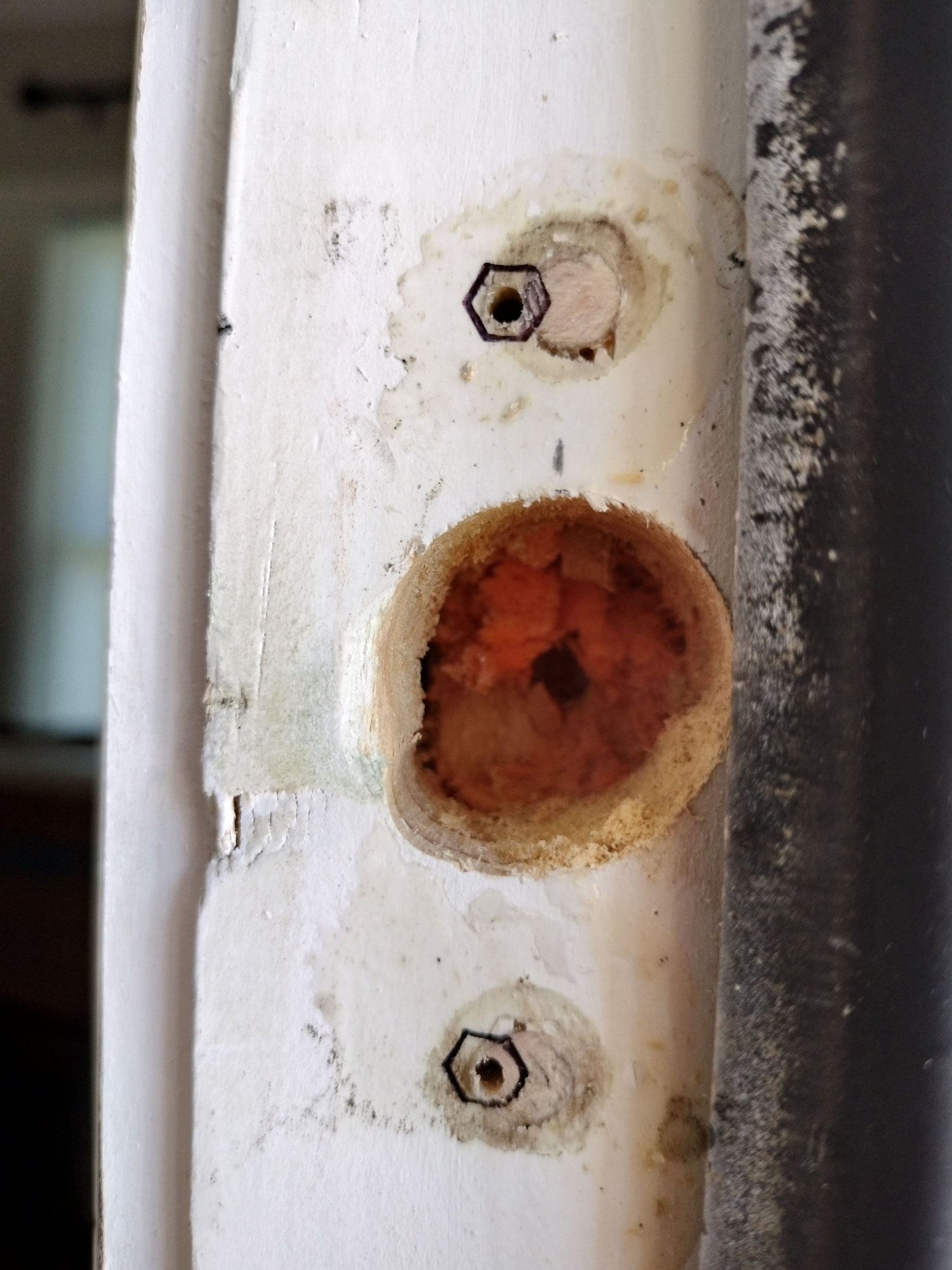 Moving lock face plate - DoItYourself.com Community Forums