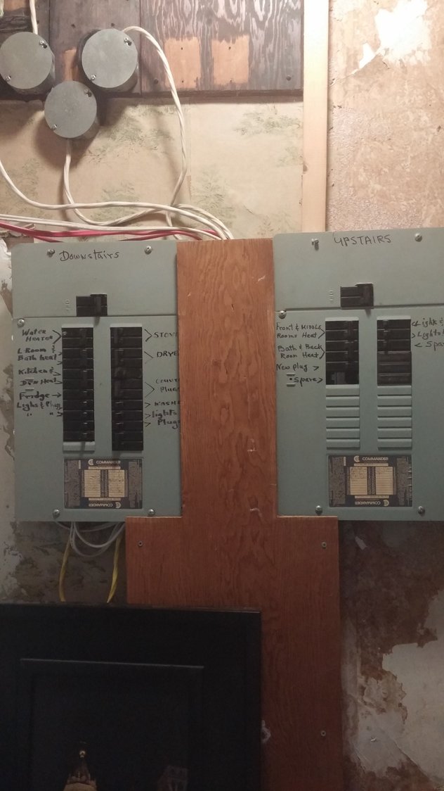How to junction ceiling fixtures to unused baseboard electric circuit ...