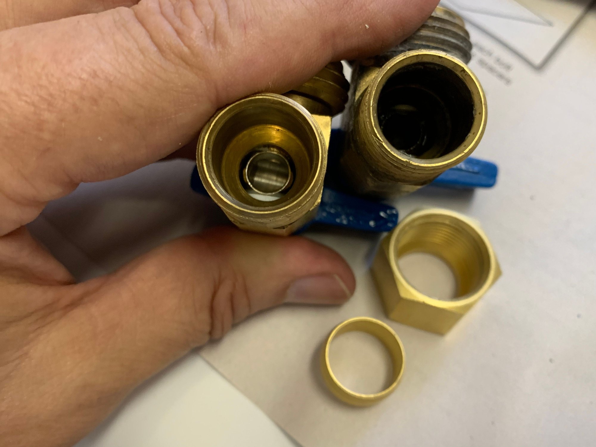 Installed incorrectly for 20 yrs? (Compression fit washer valve, copper ...