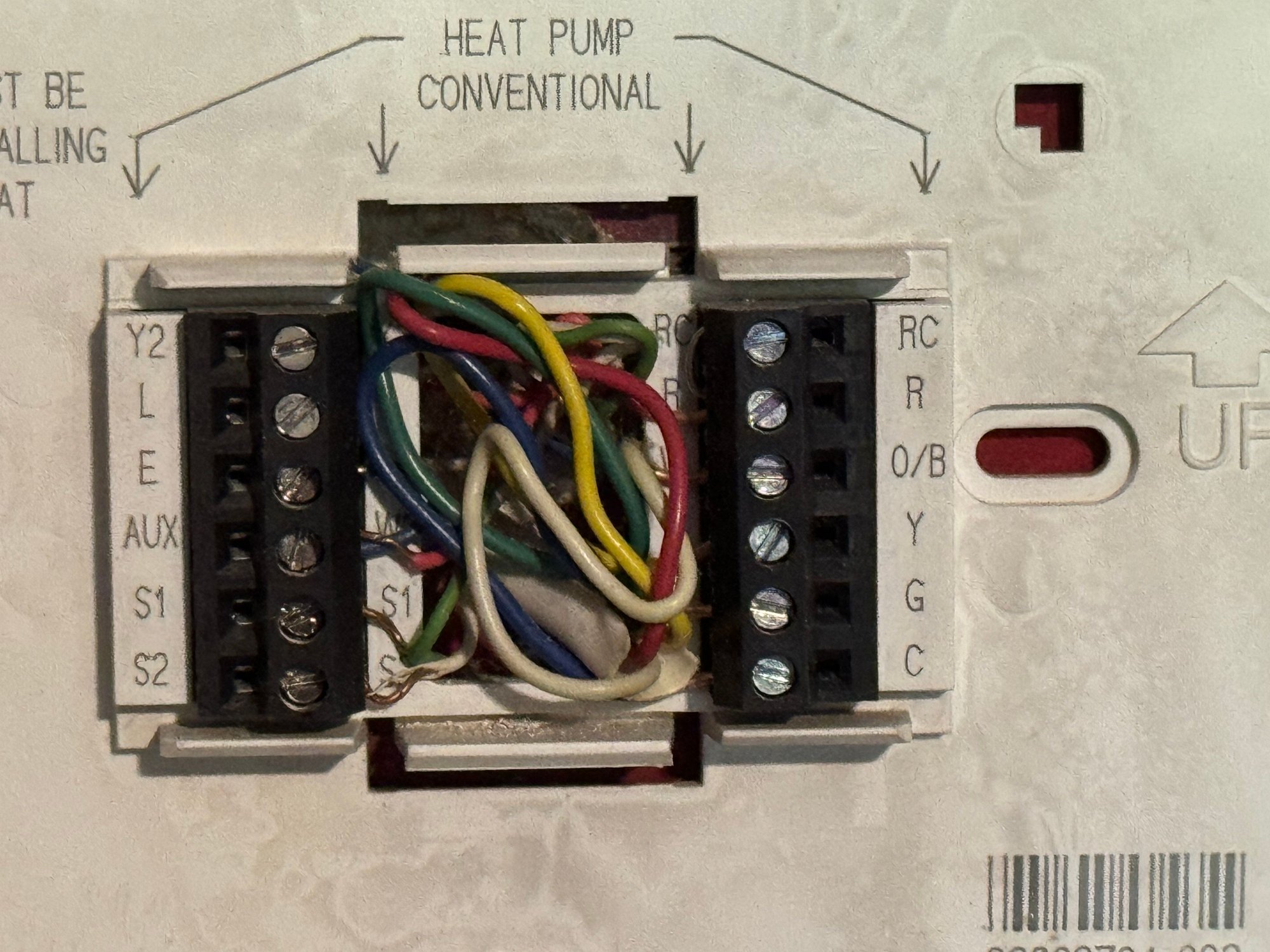 Replacing Honeywell TH8320u1008 to TH8321WF1001 - DoItYourself.com ...