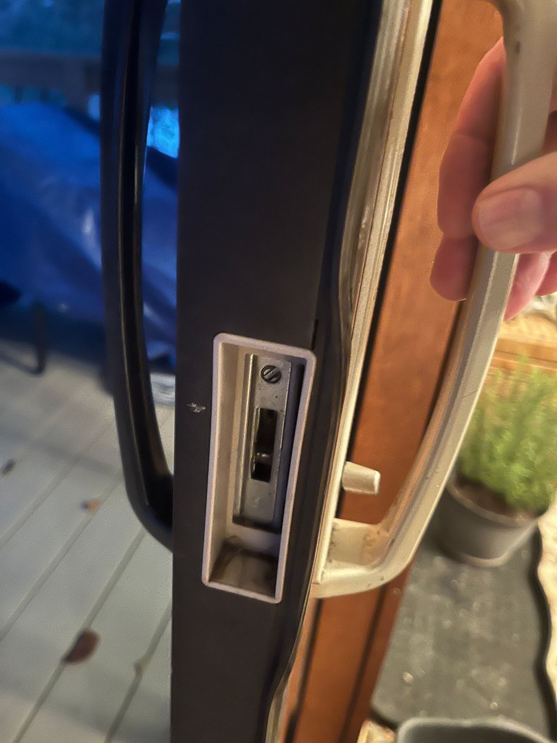 Pella sliding door floppy lock handle - DoItYourself.com Community Forums